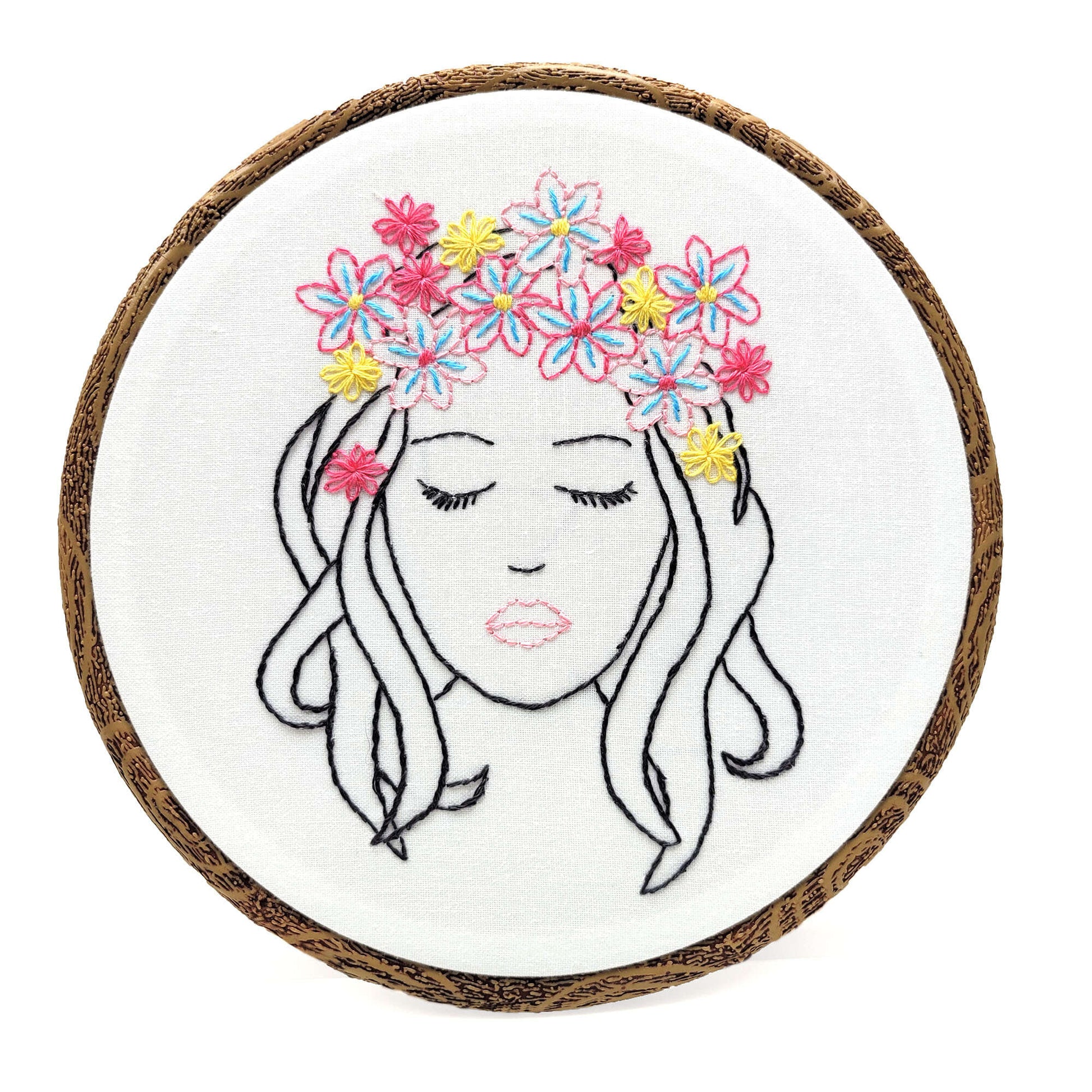 Girl Embroidery Pattern