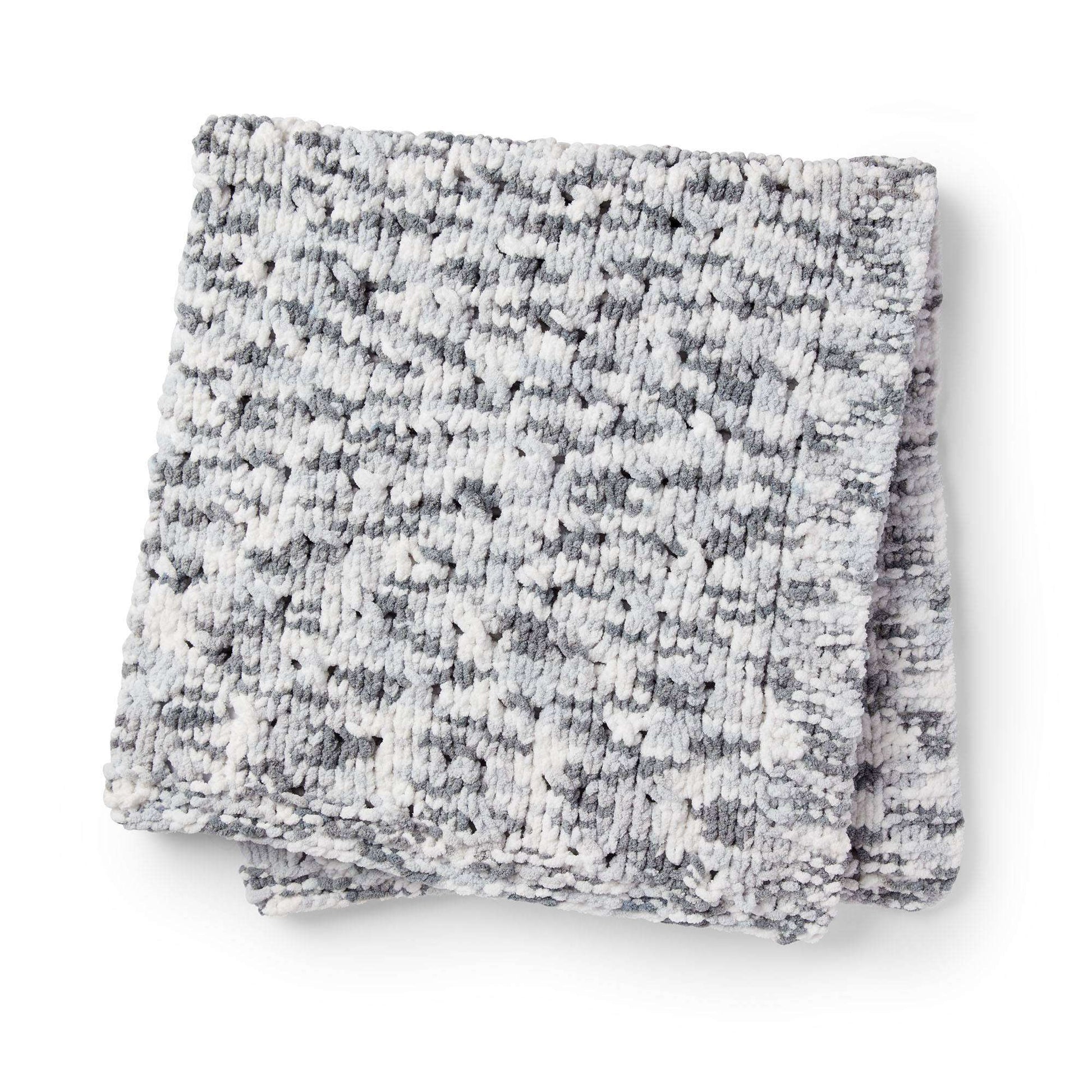 Free Beginner Bernat Little Lacy Baby Blanket Knitting Pattern ...