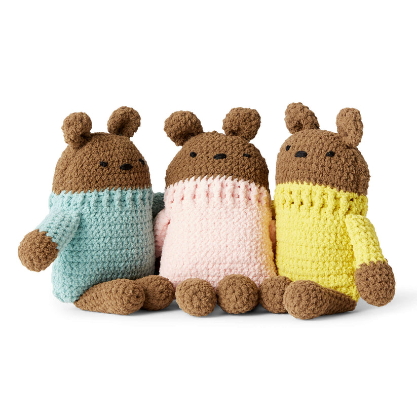 Free Easy Bernat Square Bear Crochet Pattern | Yarnspirations