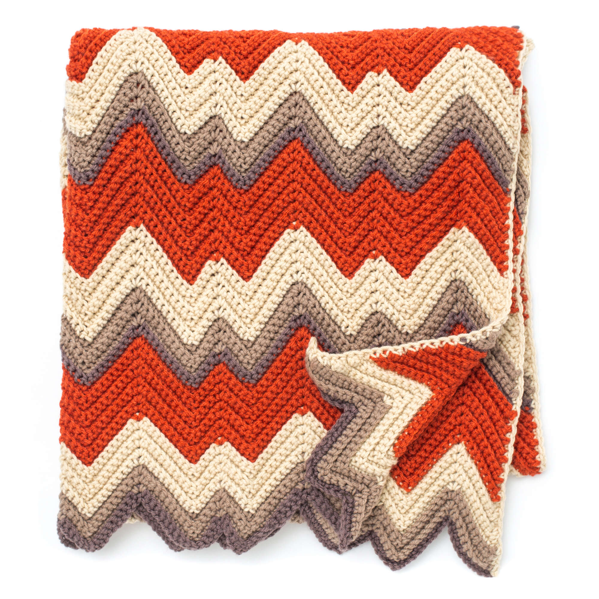 Free Easy Bernat Zig-Zag Afghan Crochet Pattern | Yarnspirations
