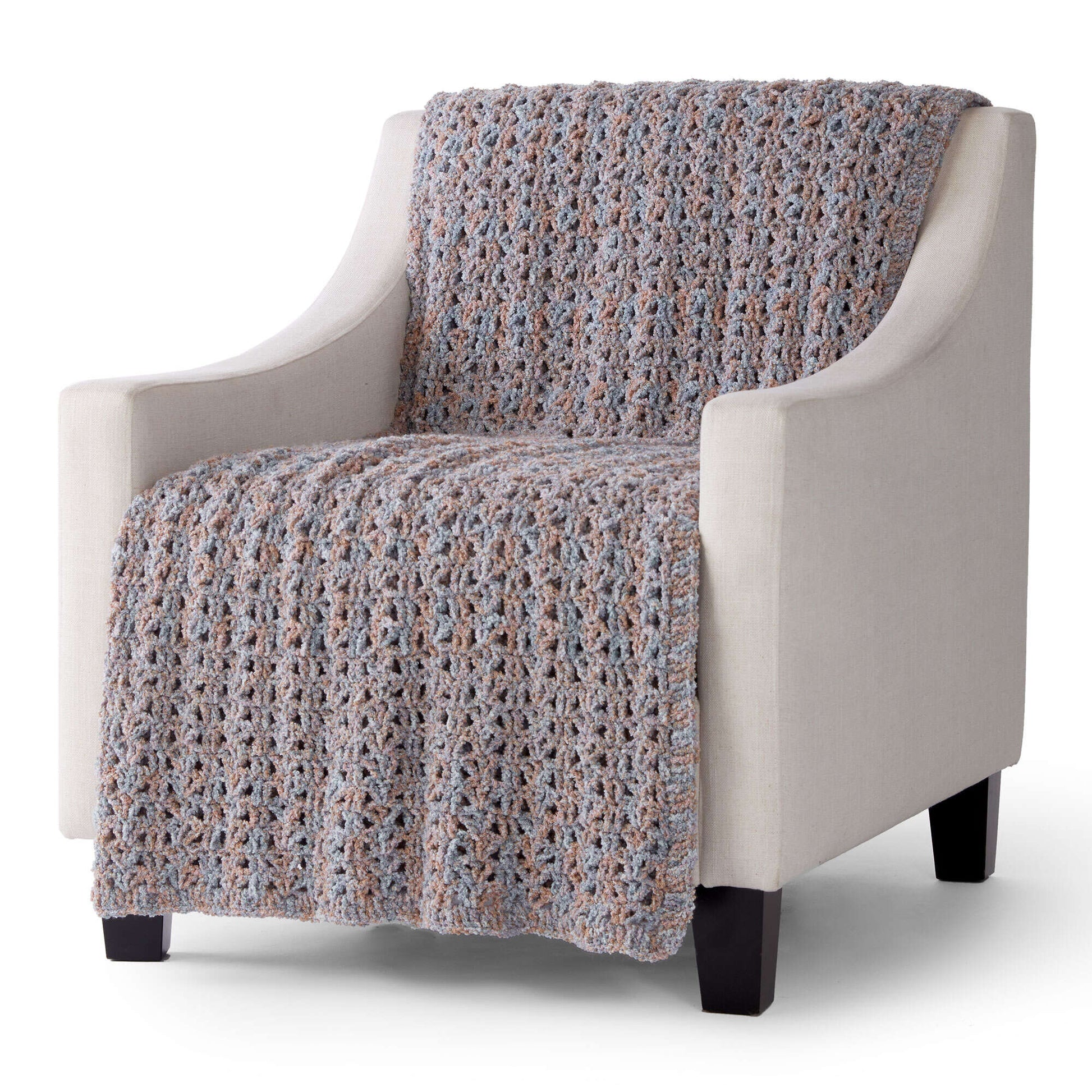 Free Easy Bernat V-easy Does It Blanket Crochet Pattern | Yarnspirations