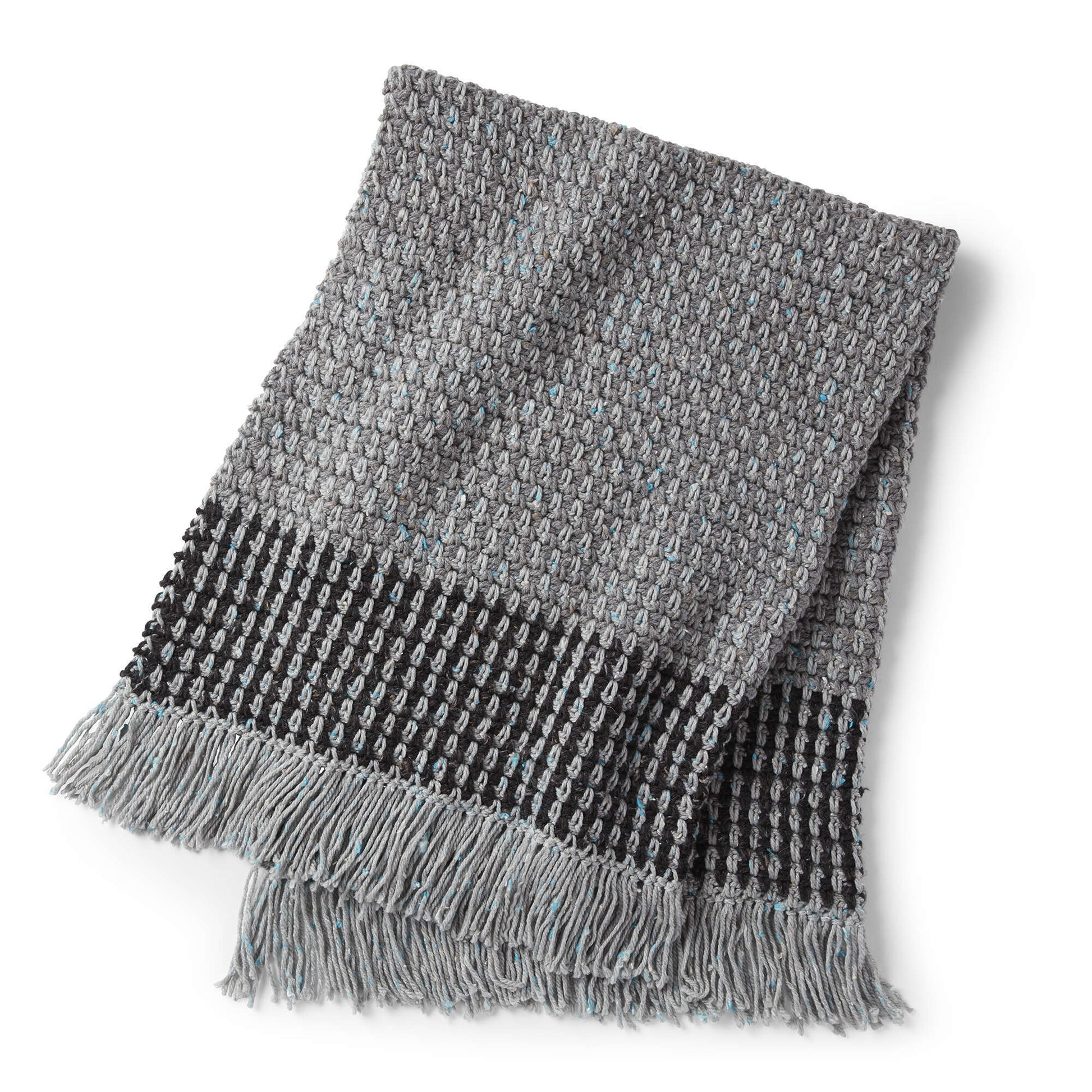 Free Easy Bernat Moss Stitch Blanket Crochet Pattern | Yarnspirations