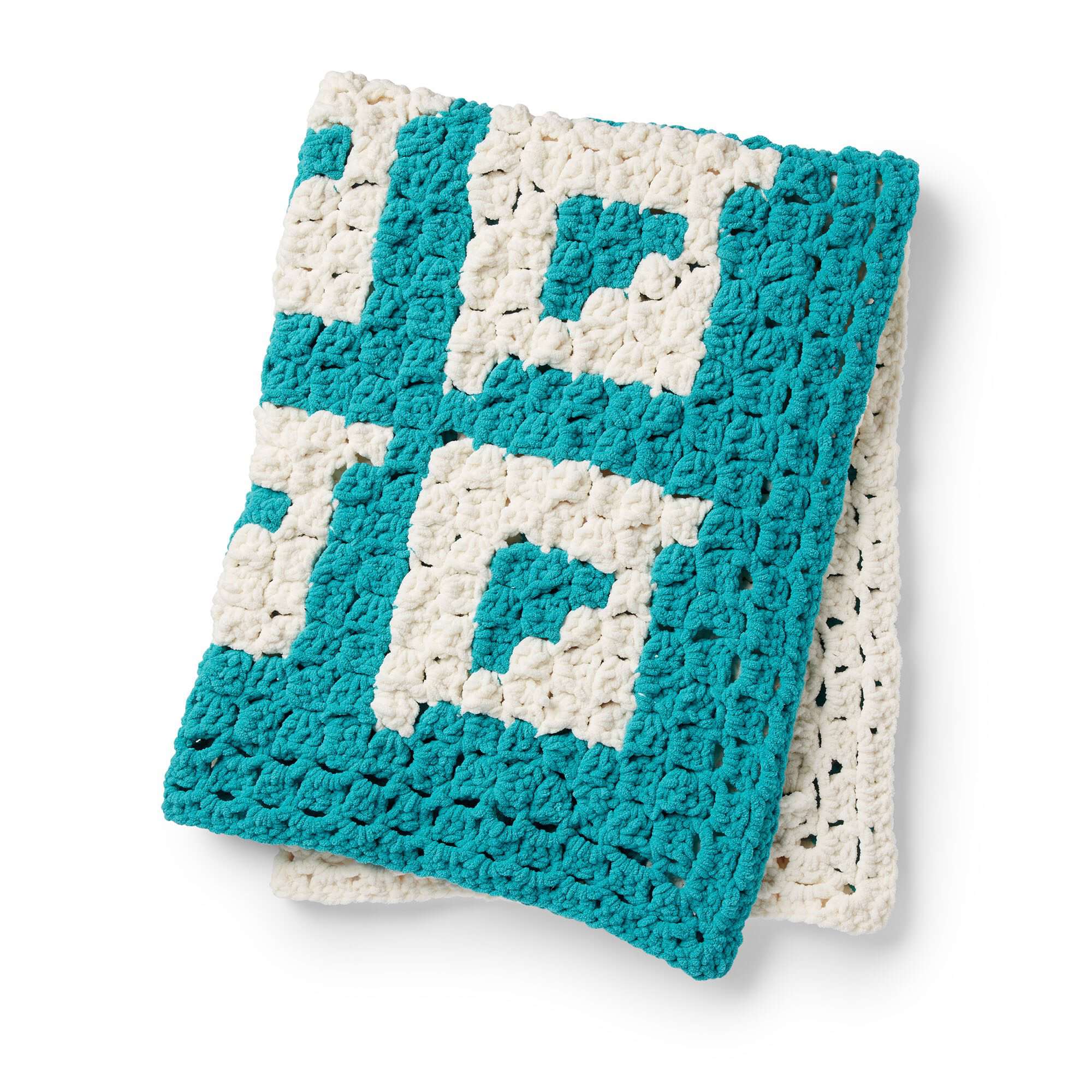 Free Easy Bernat Shadow Box Blanket Crochet Pattern | Yarnspirations