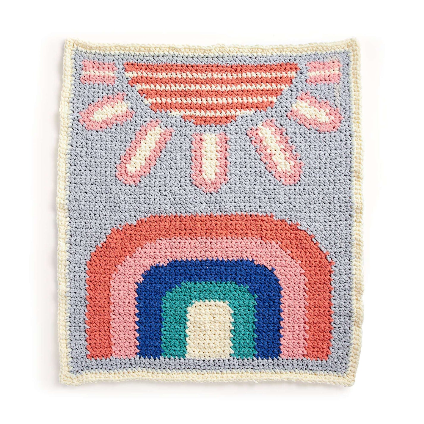 Bernat Good Morning Sunshine Crochet Baby Blanket | Yarnspirations