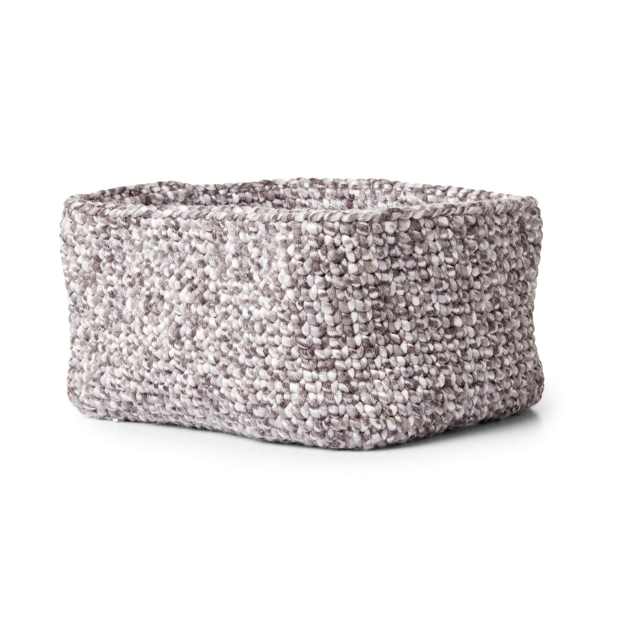 Free Easy Bernat Rectangular Basket Crochet Pattern | Yarnspirations