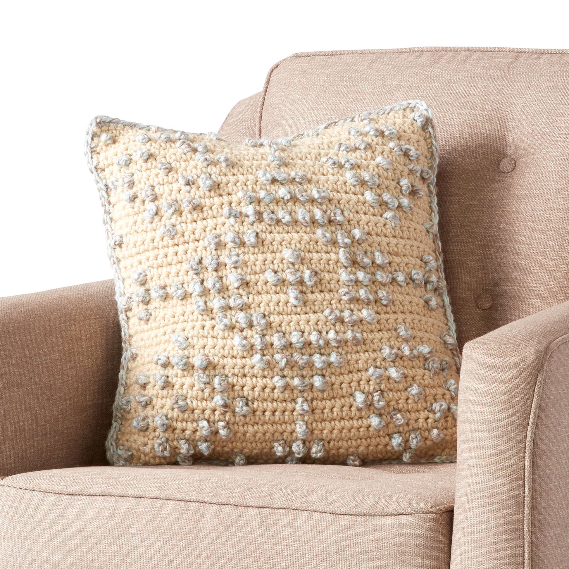 Free Bernat Texturific Twist Pillow Crochet Pattern | Yarnspirations