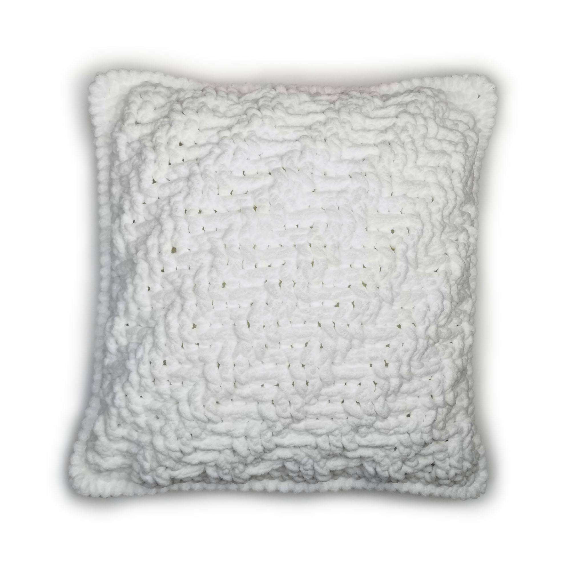 Free Easy Bernat Diagonal Stripes & Texture Pillow Crochet Pattern ...