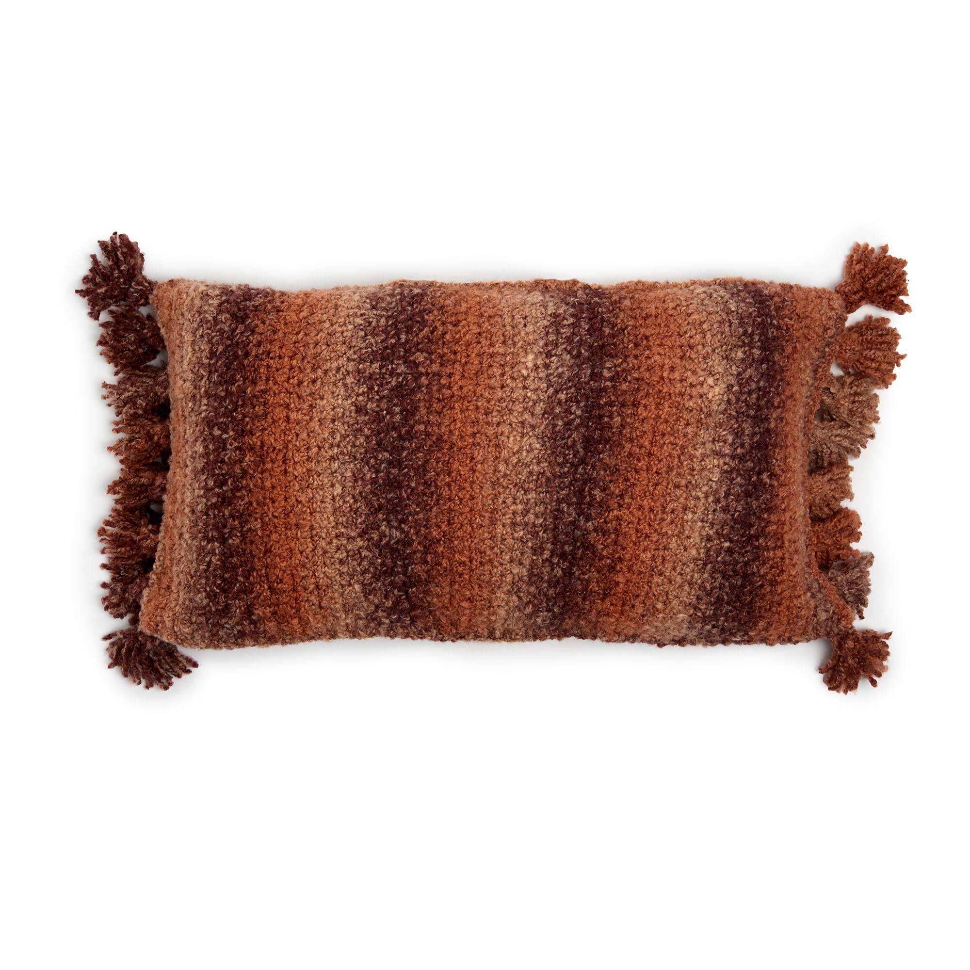 Free Beginner Bernat Boucle Texture Pillow Crochet Pattern | Yarnspirations