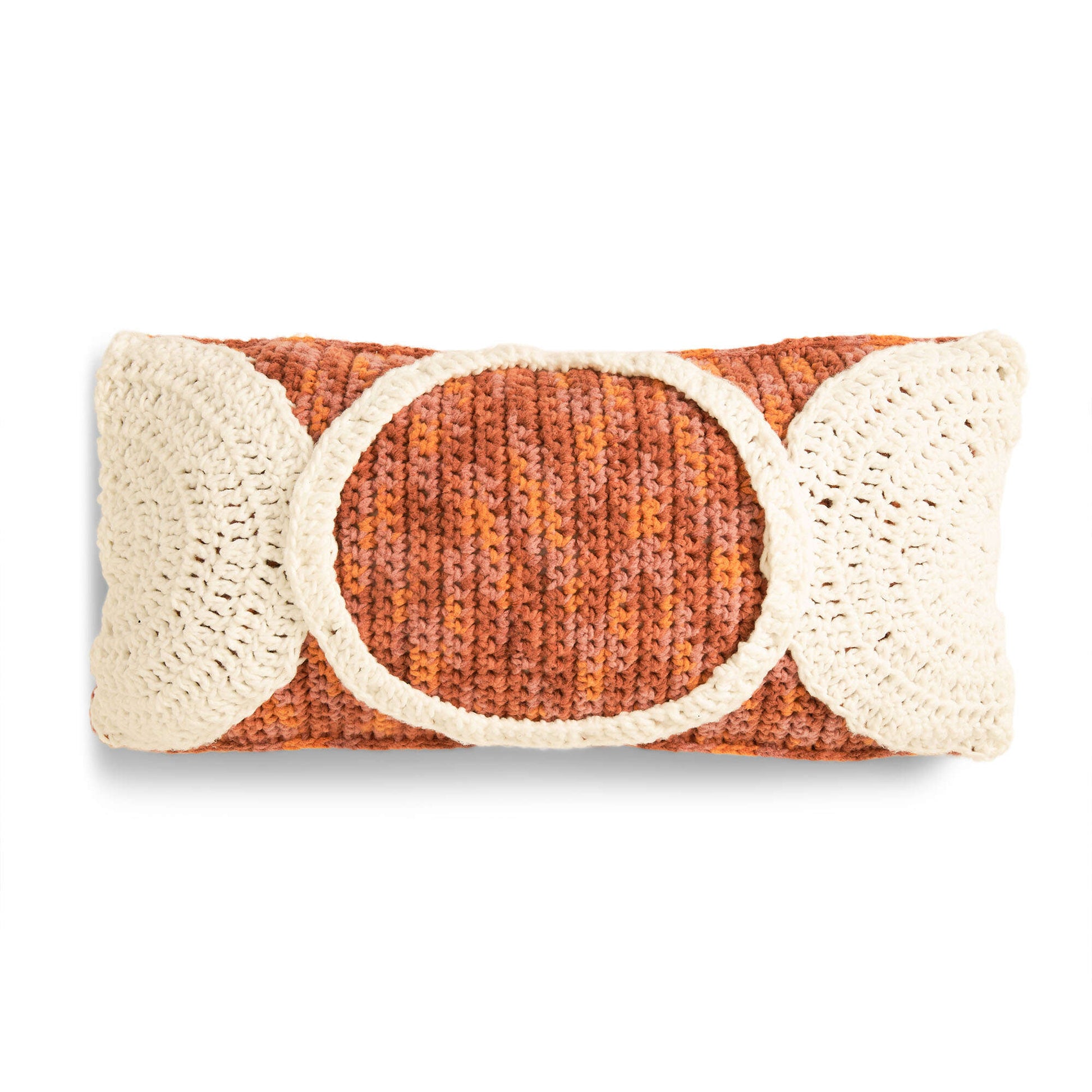 Free Easy Bernat Circle the Moon Pillow Crochet Pattern | Yarnspirations