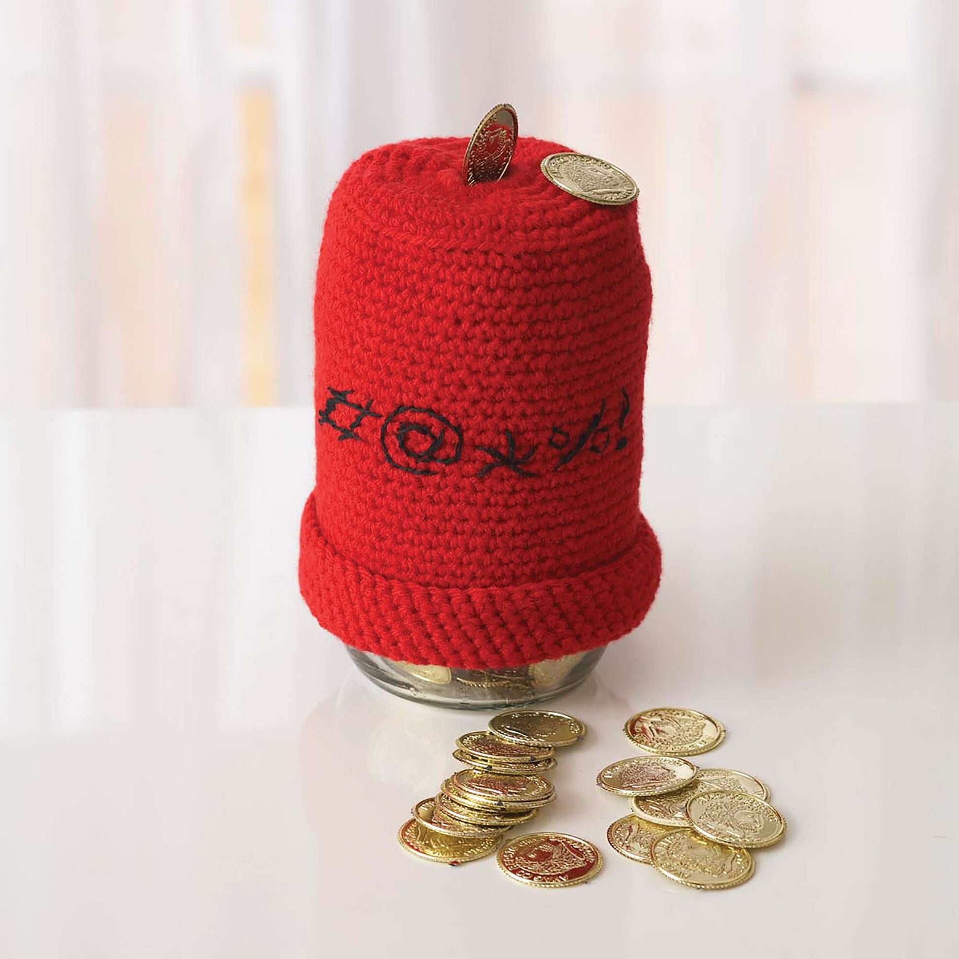 Bernat Quit Smoking/Swearing Jar Cozies | Yarnspirations