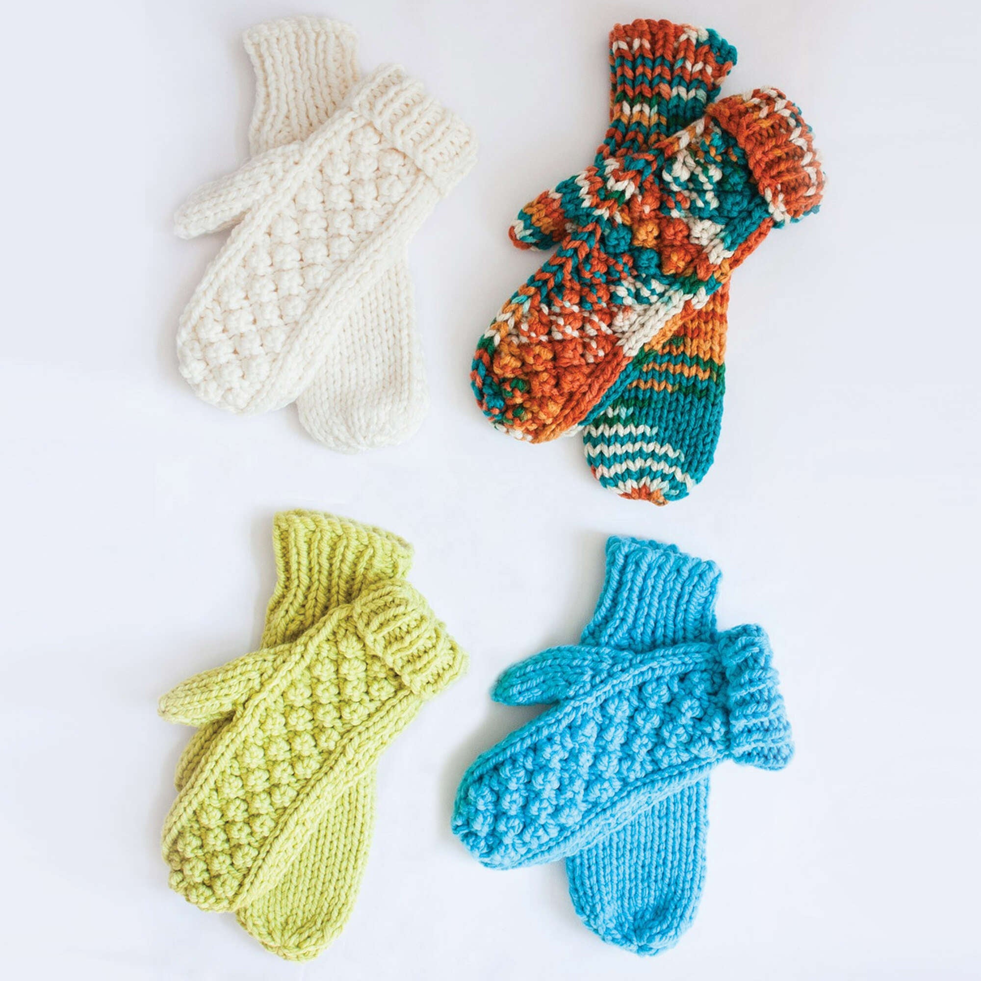 Free Bernat Chill Chaser Mittens Knitting Pattern | Yarnspirations
