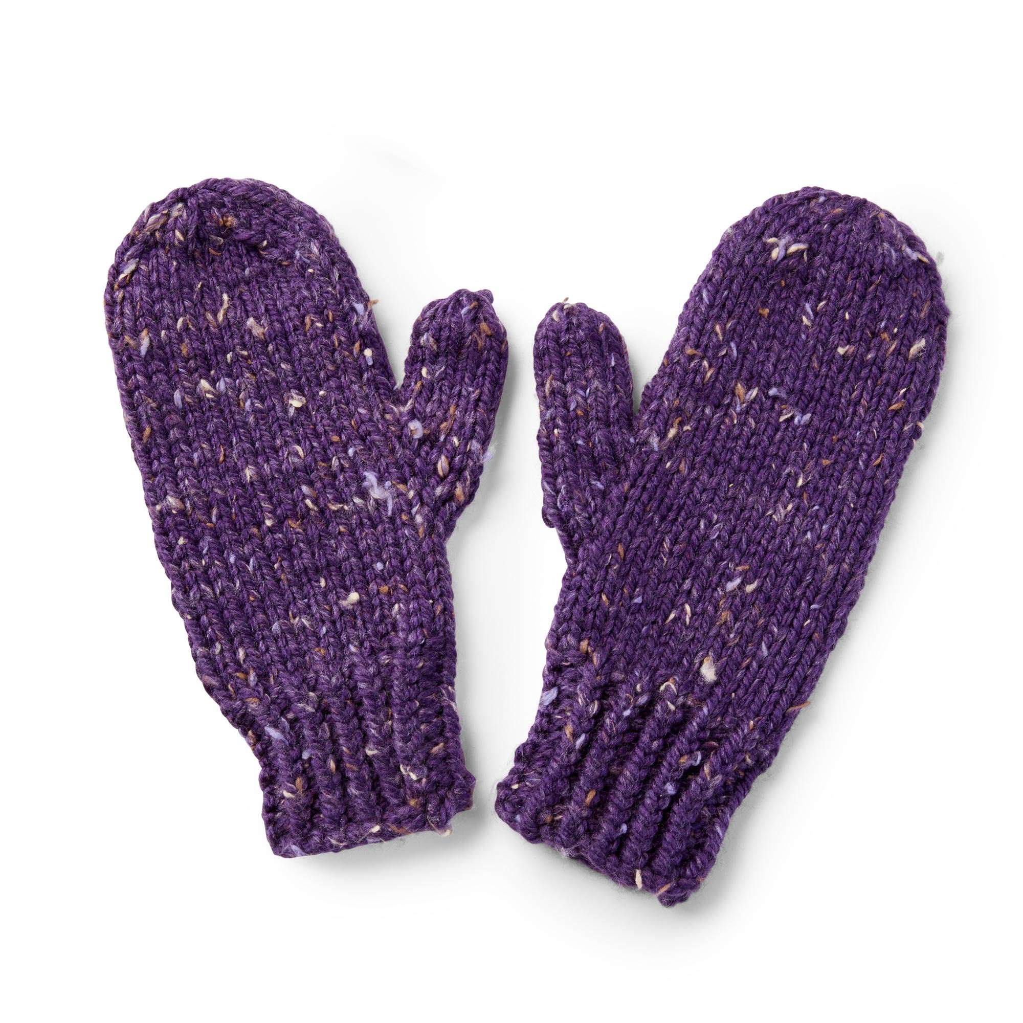 Free Bernat Cozy Mittens Knitting Pattern | Yarnspirations