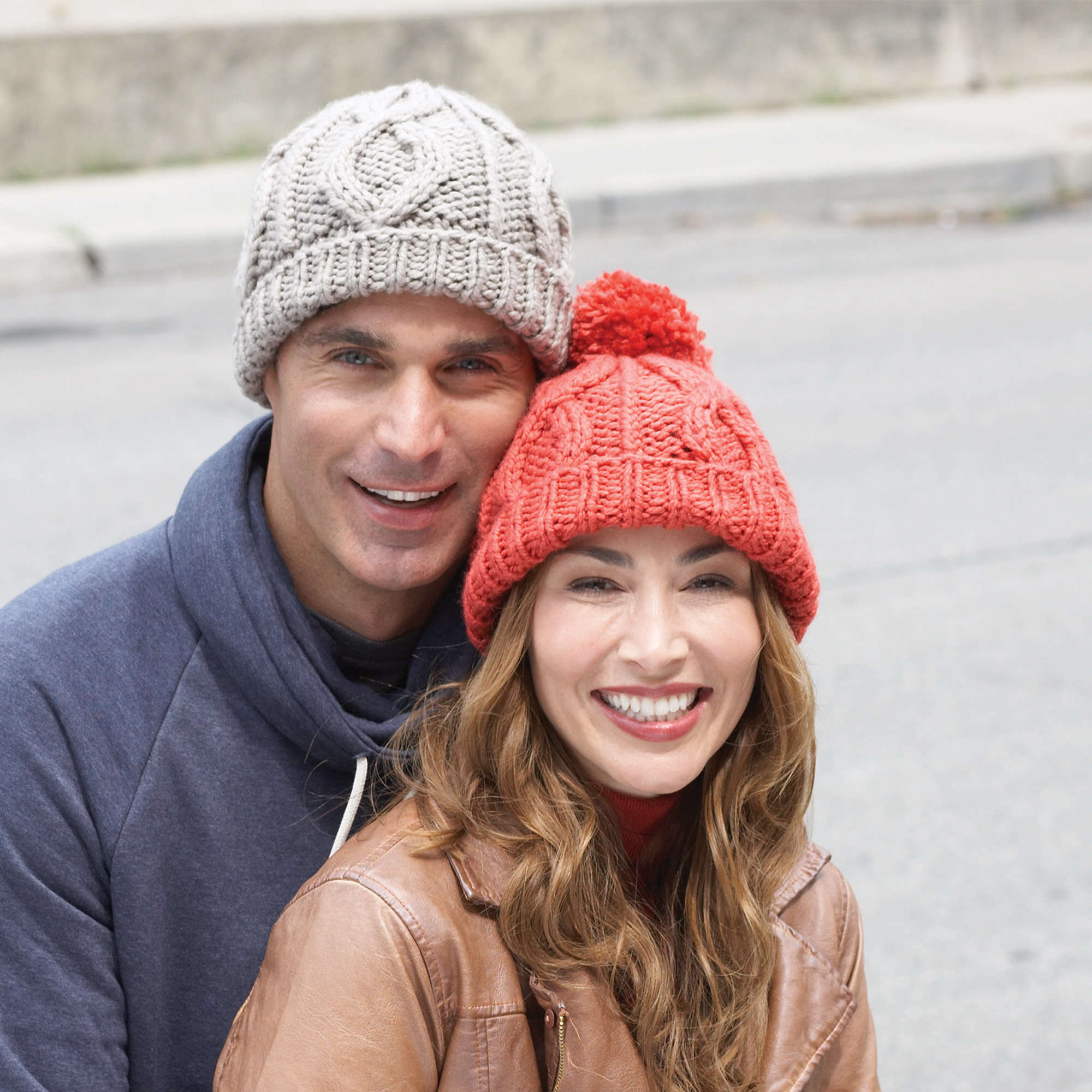 Free Bernat Knit Cabled Hat Pattern | Yarnspirations