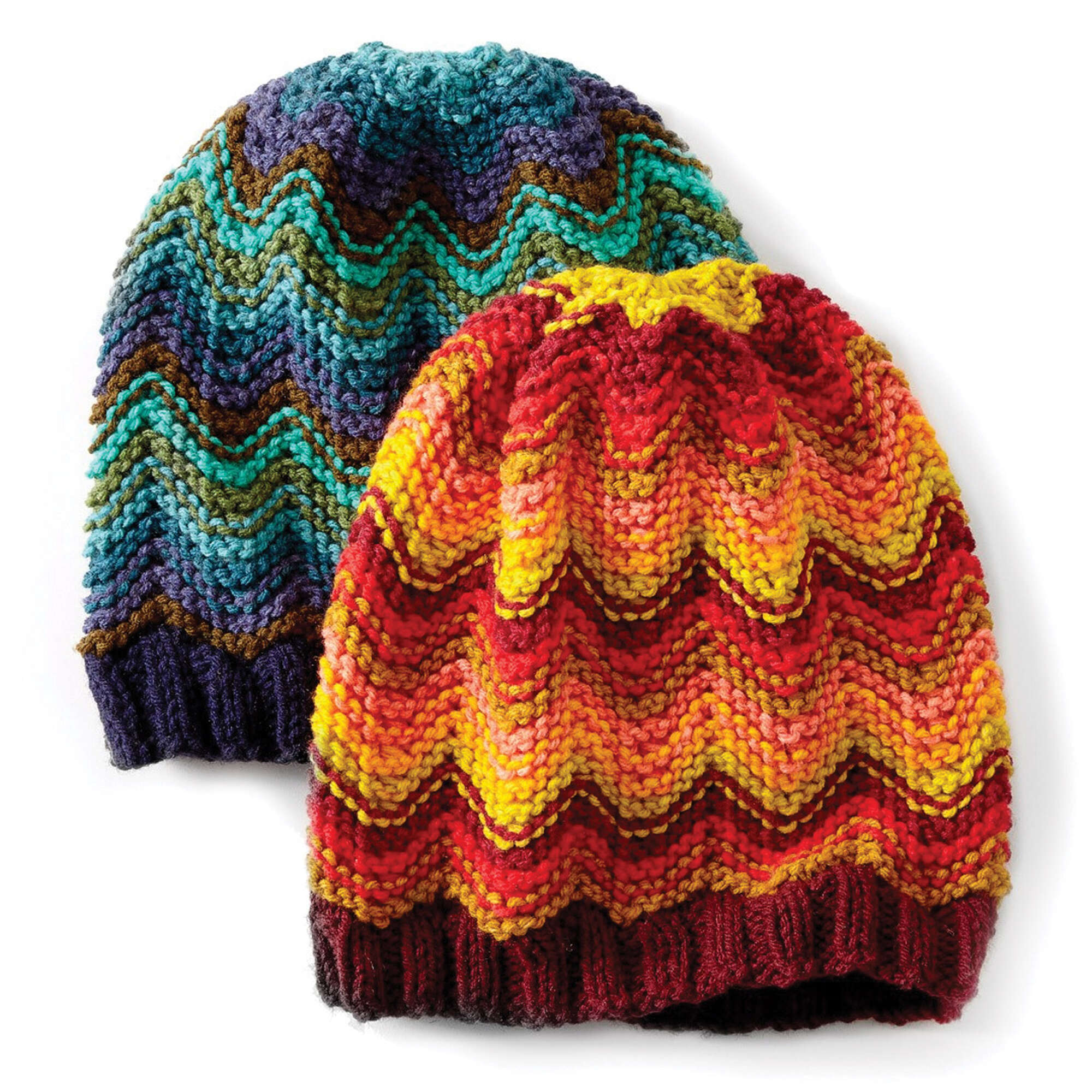 Free Bernat Make Waves Hat Knitting Pattern | Yarnspirations