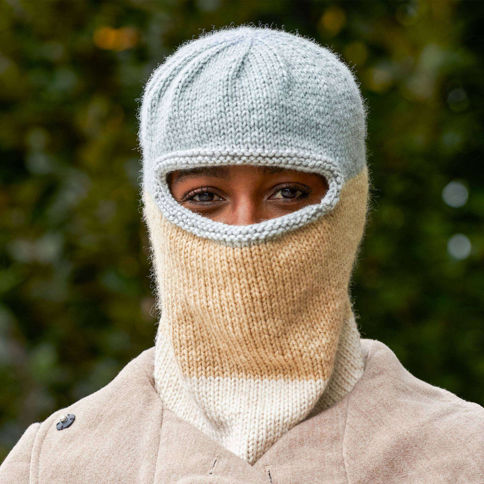 Free Easy Bernat Striped Balaclava Knitting Pattern | Yarnspirations