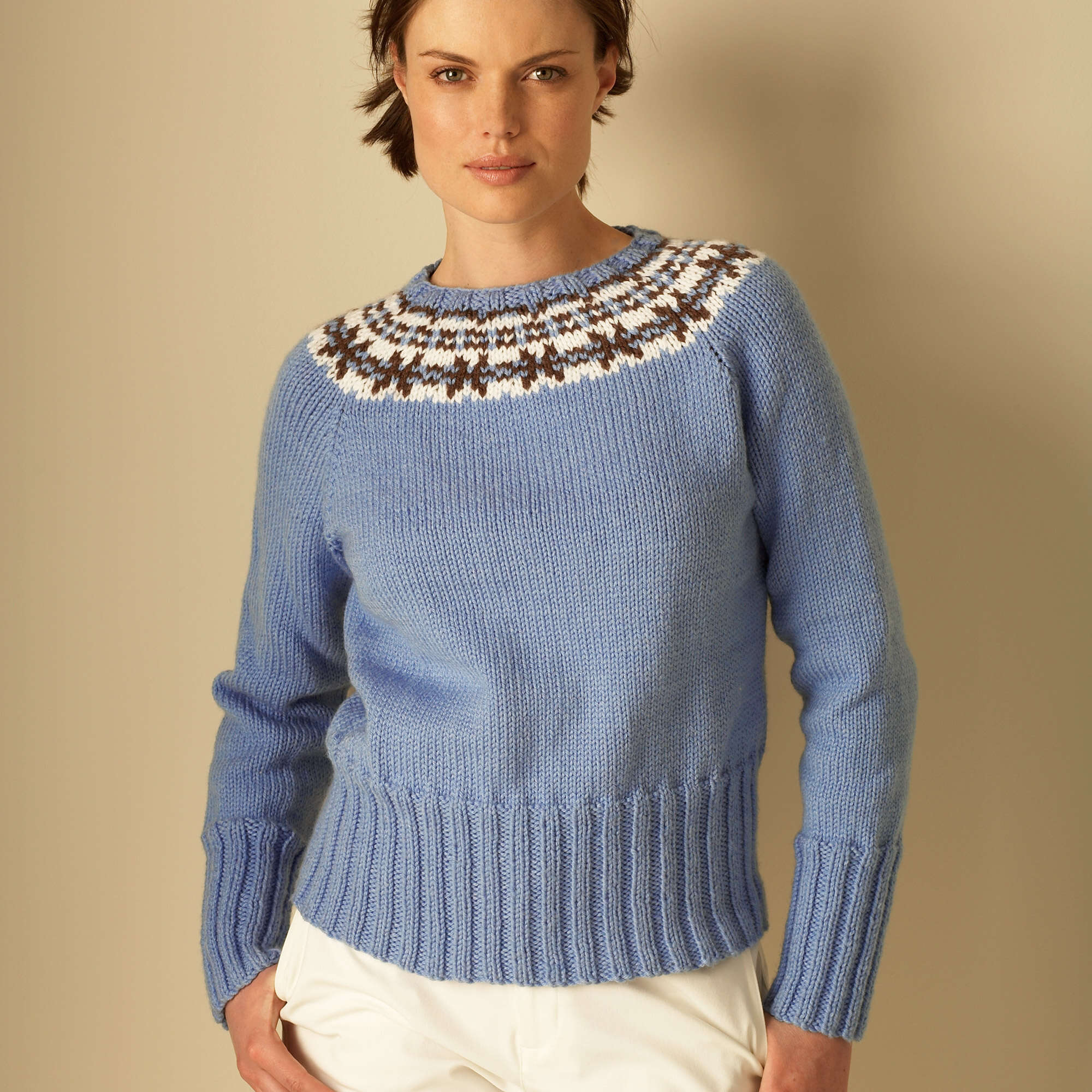 Free Bernat Natural Elements Fair Isle Knitting Pattern | Yarnspirations