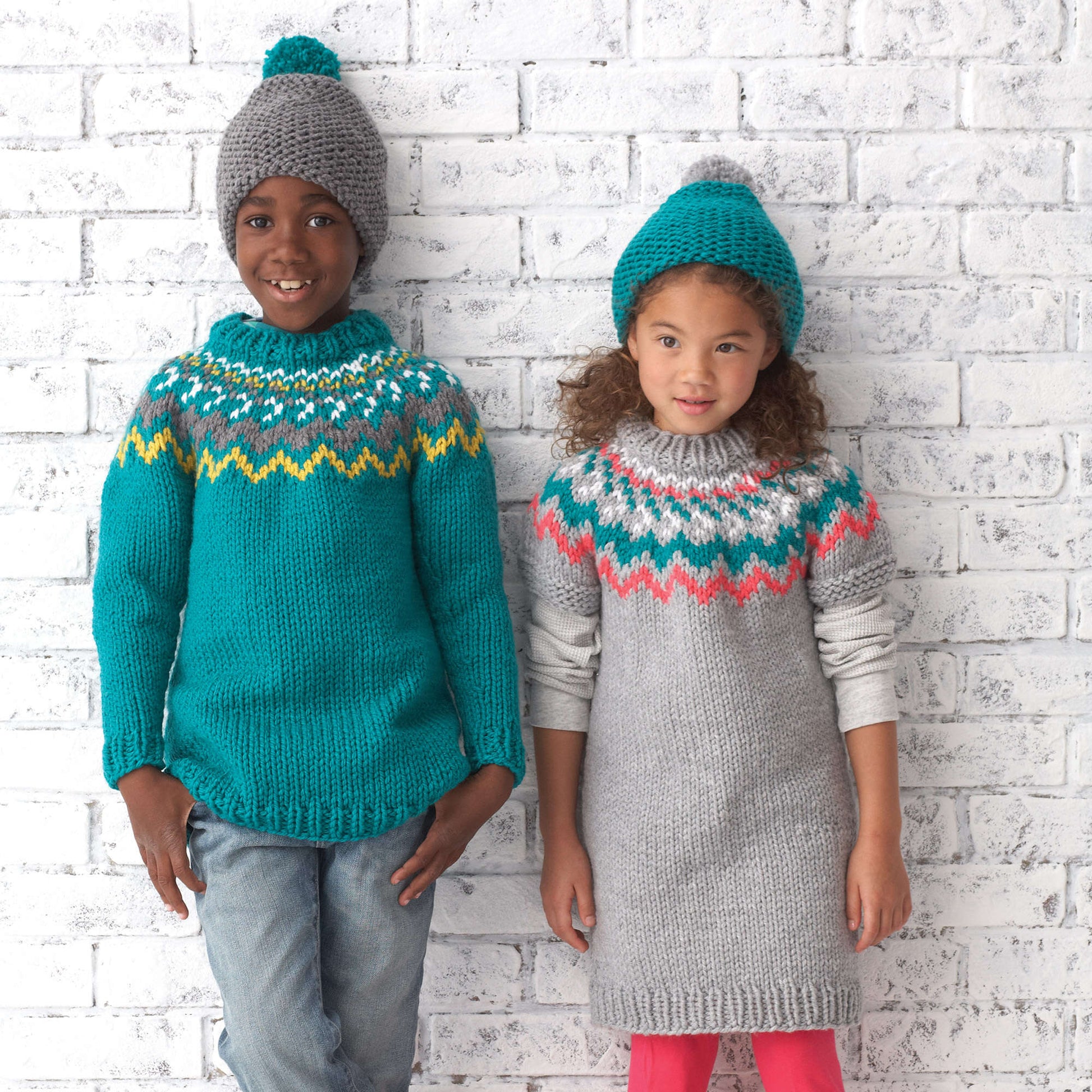Free Bernat Rickrack Pullovers Knitting Pattern | Yarnspirations