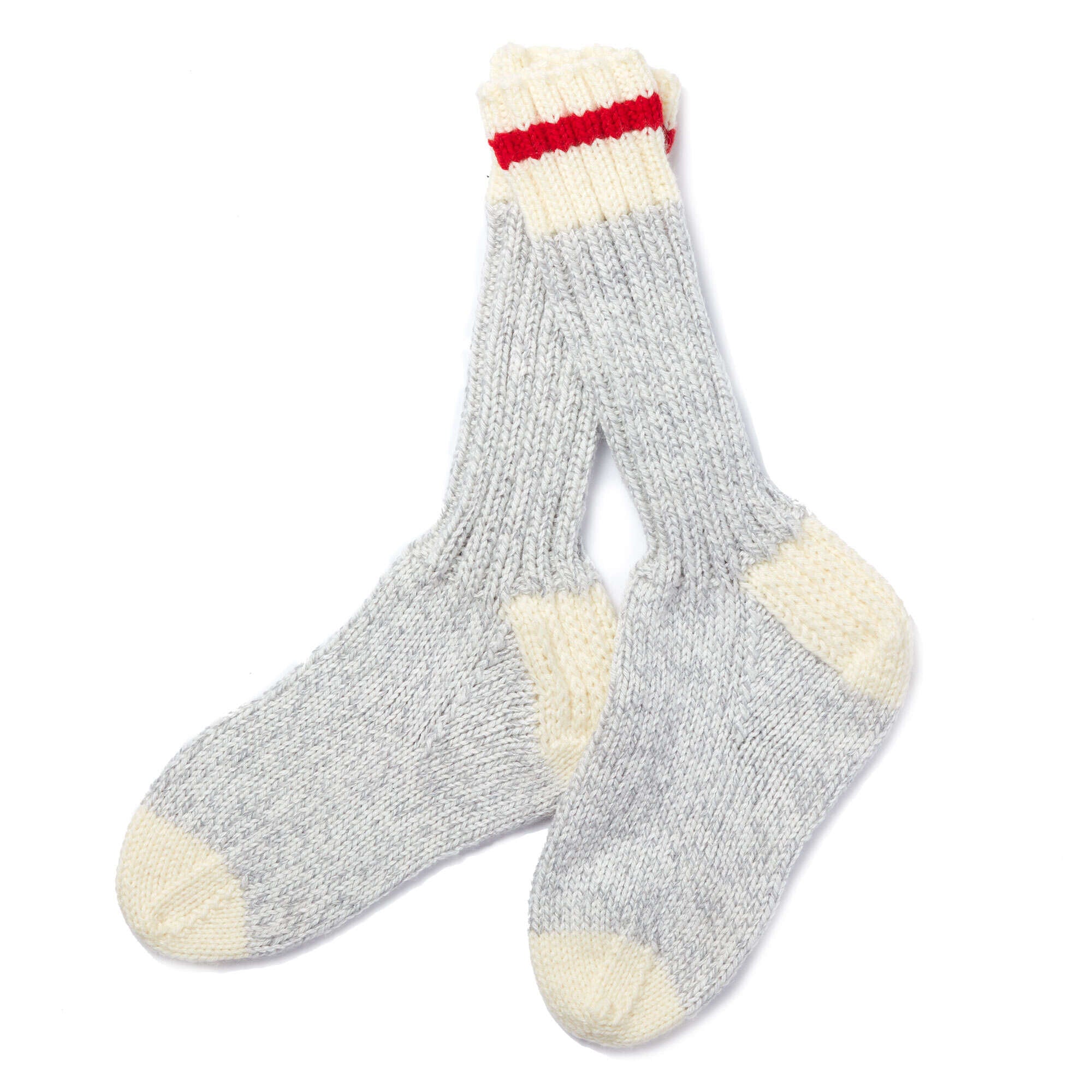 Free Bernat Chunky Work Socks Knitting Pattern | Yarnspirations