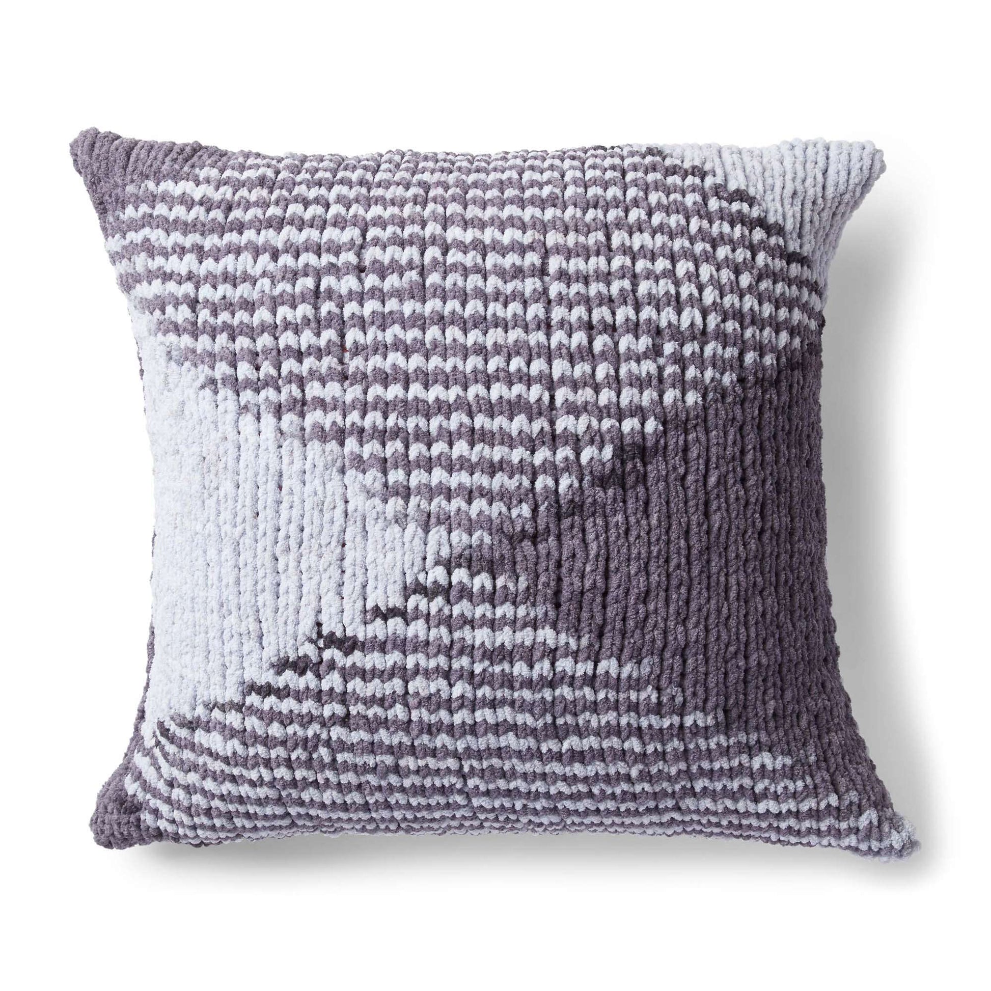 Bernat Color Pooling Knit Pillow | Yarnspirations