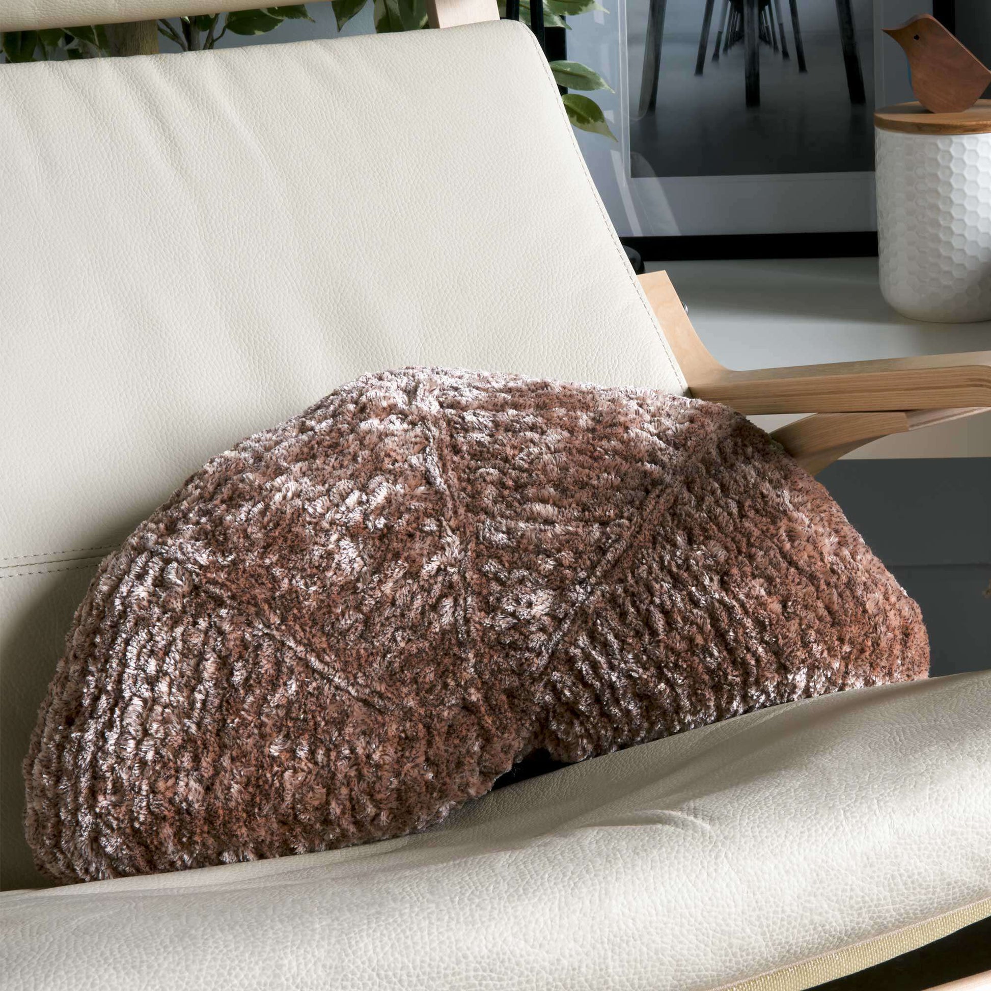 Free Easy Bernat Velvety Semicircle Pillows Knitting Pattern ...