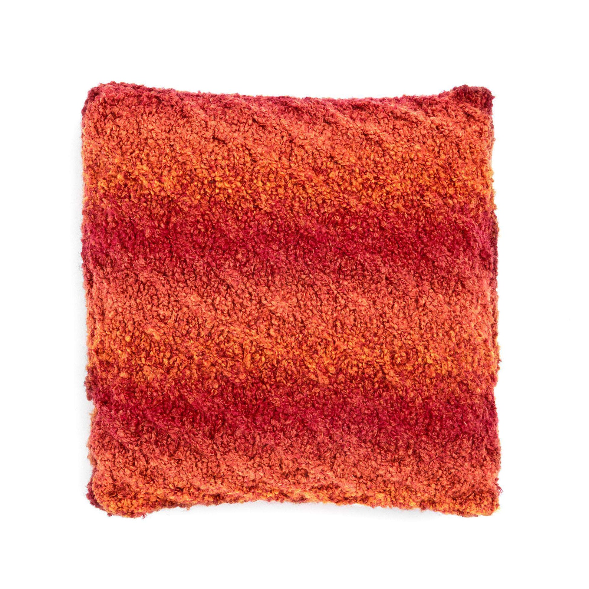 Free Bernat Shadow Cable Pillow Knitting Pattern | Yarnspirations