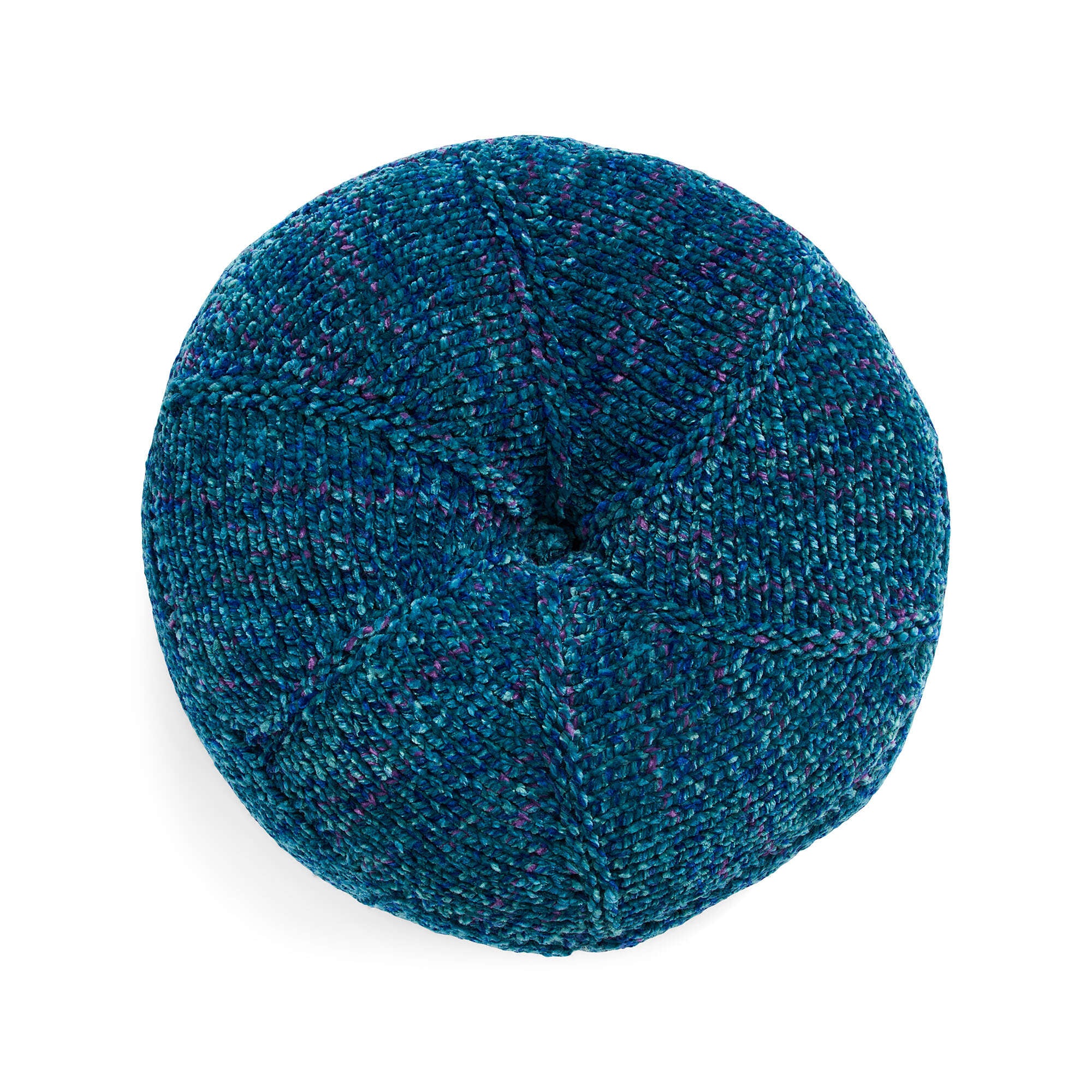 Free Bernat Tufted Circle Pillow Knitting Pattern | Yarnspirations