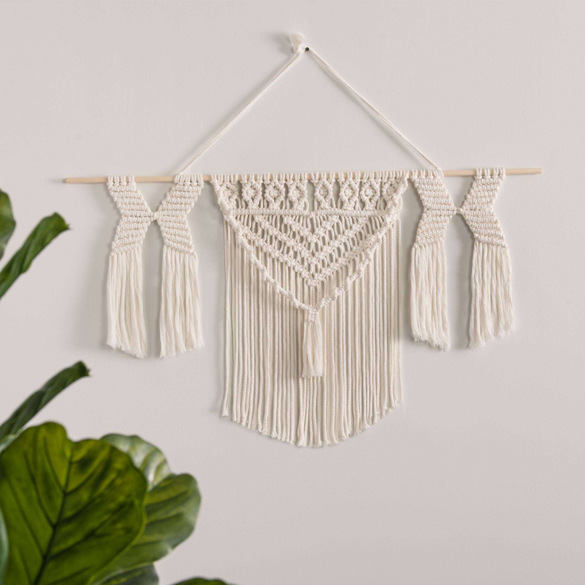 Free Bernat X Marks the Spot Macrame Wall Hanging Craft Pattern ...