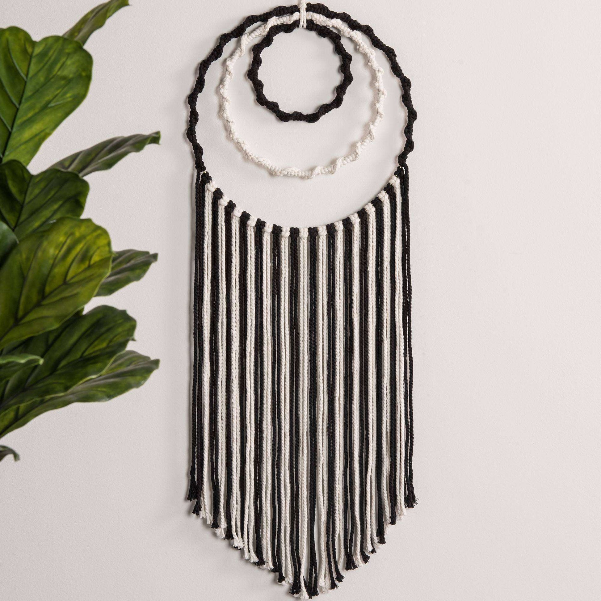 Free Easy Bernat Striped Rings Macrame Wall Hanging Craft Pattern ...