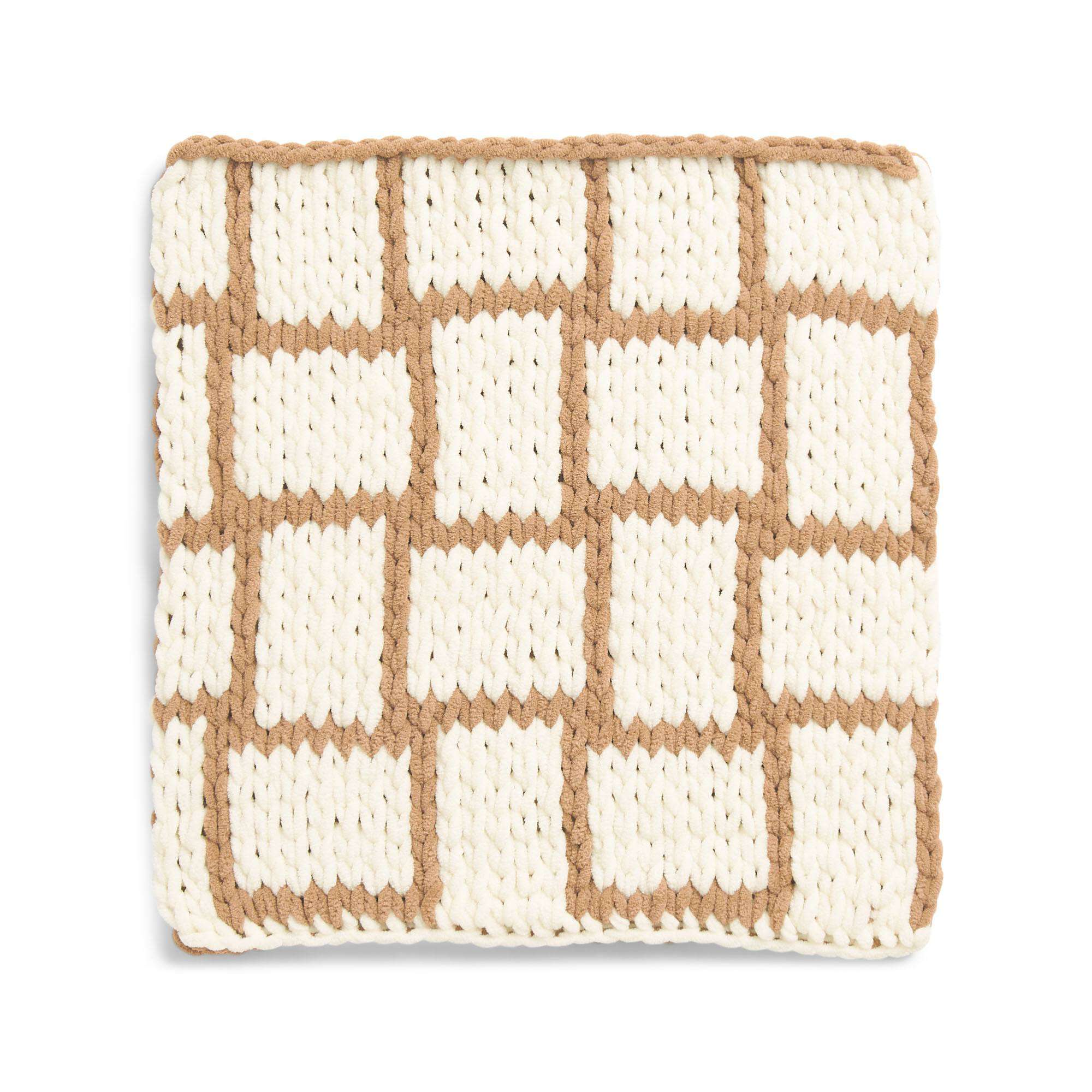 Free Easy Bernat EZ Graph-IT Woven Chair Pad Craft Pattern | Yarnspirations