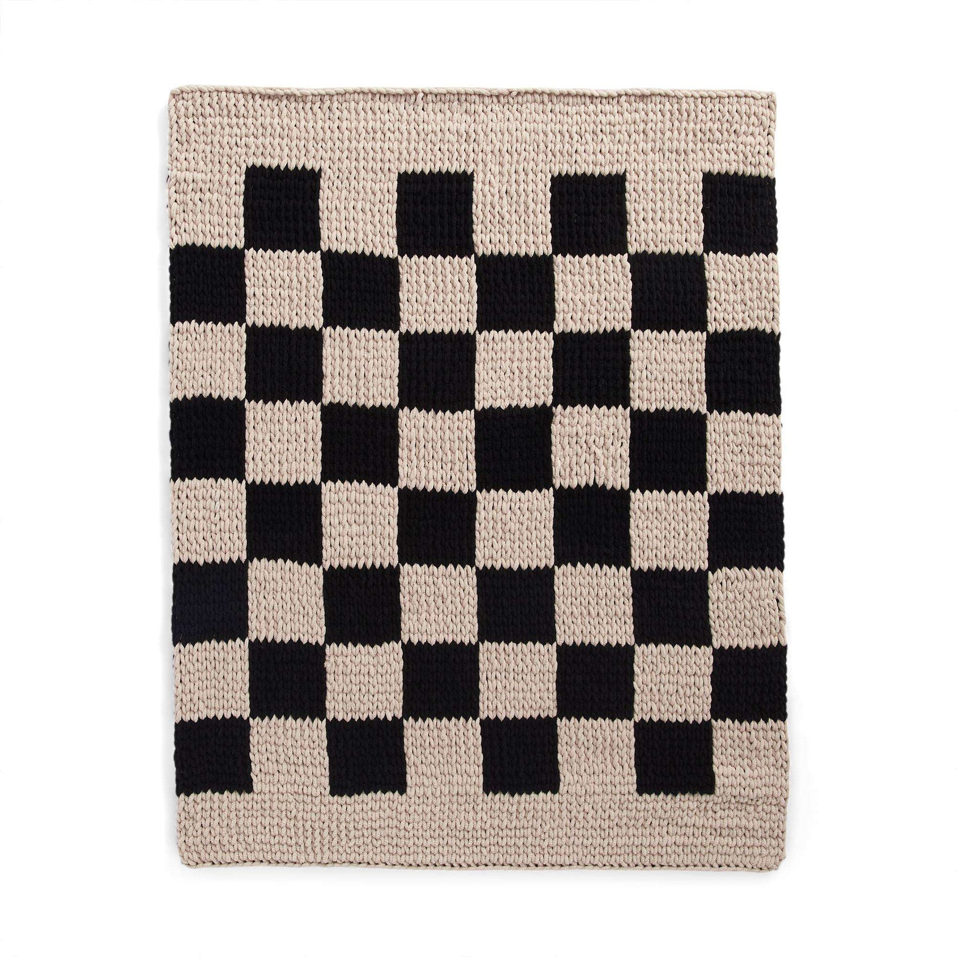 Free Easy Bernat EZ Graph It Checkerboard Rug Craft Pattern ...