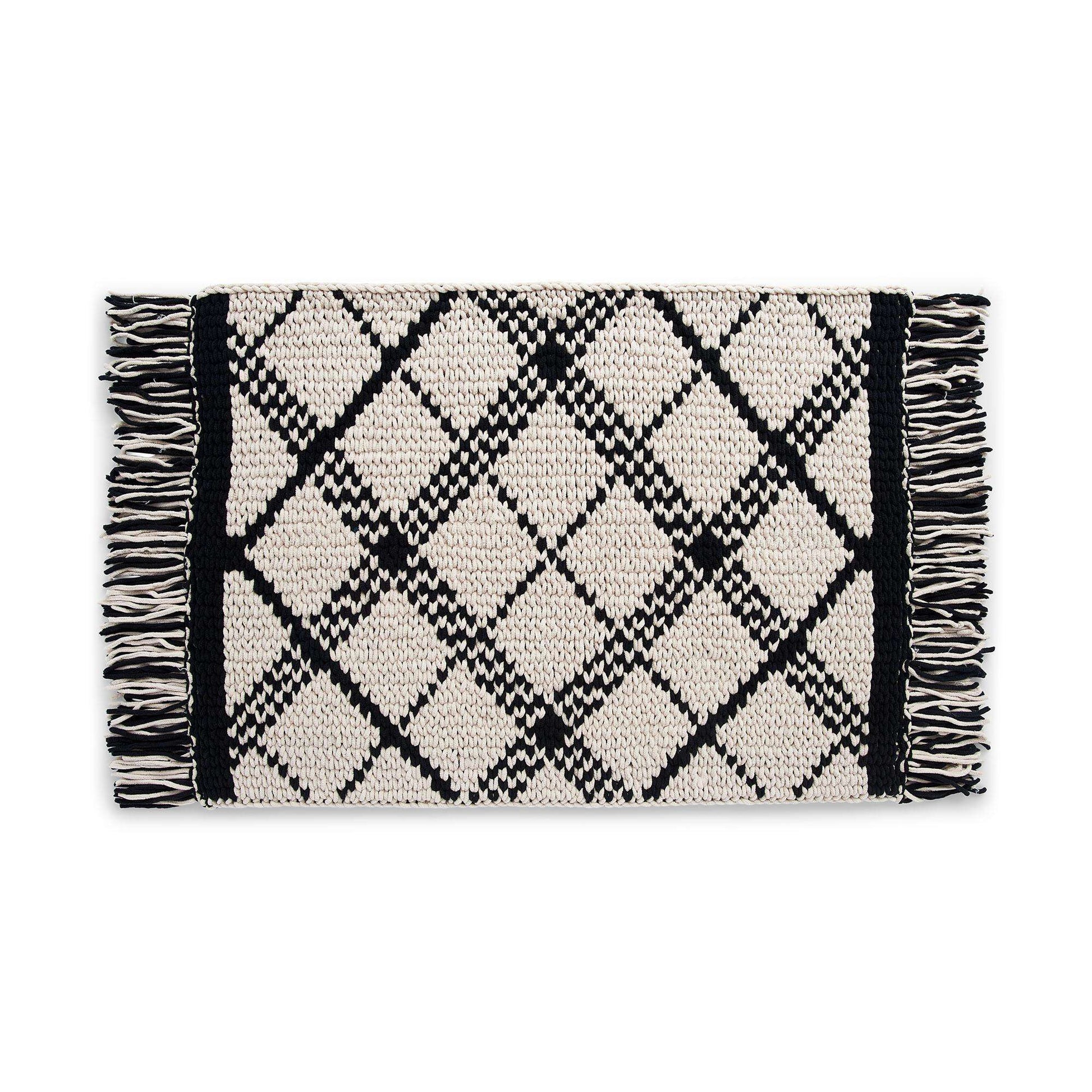 Free Beginner Bernat EZ Graph It Off Kilter Rug Craft Pattern ...