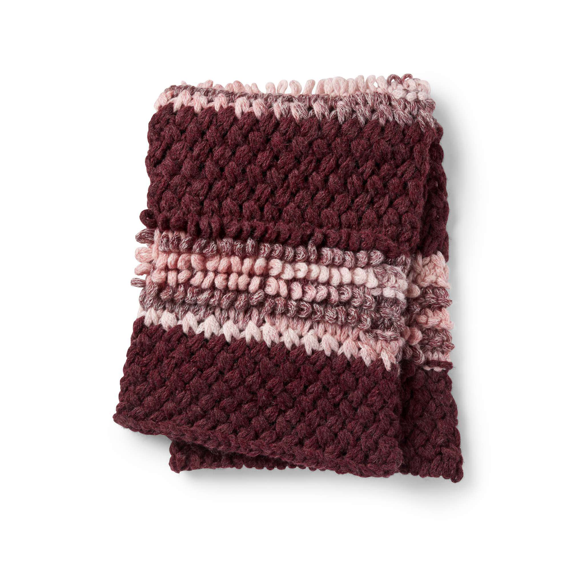 Free Easy Bernat Rich Textures EZ Throw Craft Pattern | Yarnspirations