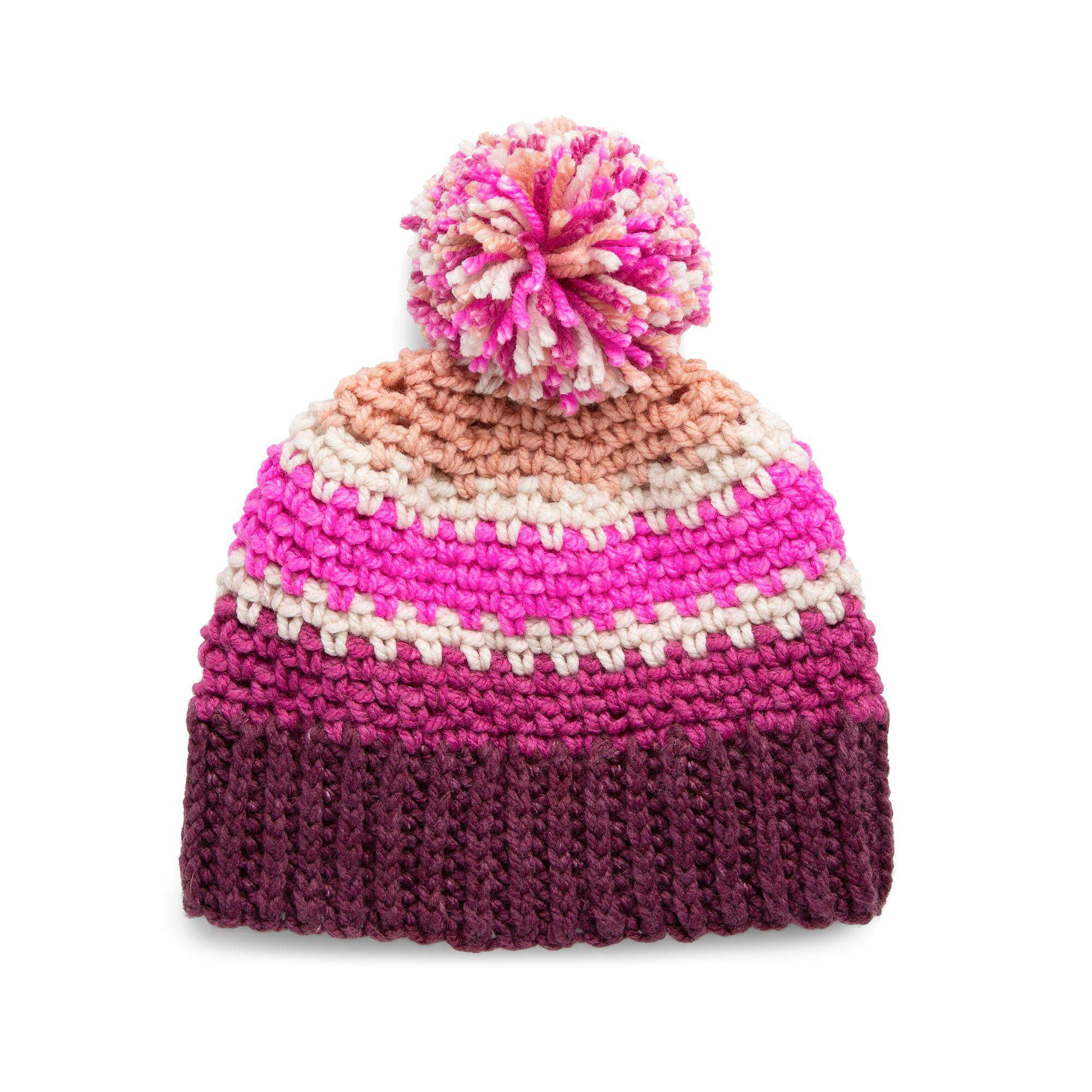 Free Easy Caron Dippity Doo Hat Crochet Pattern | Yarnspirations