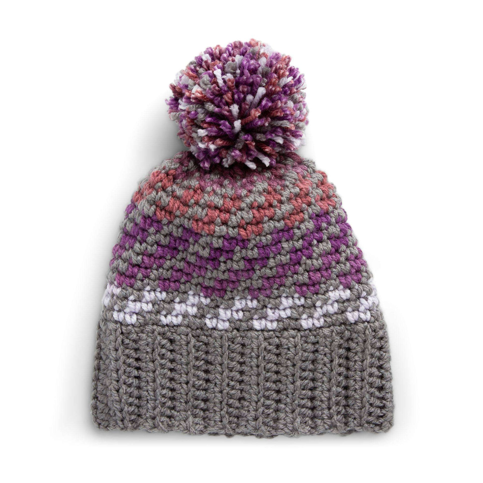 Free Caron Spiral Striped Hat Crochet Pattern | Yarnspirations