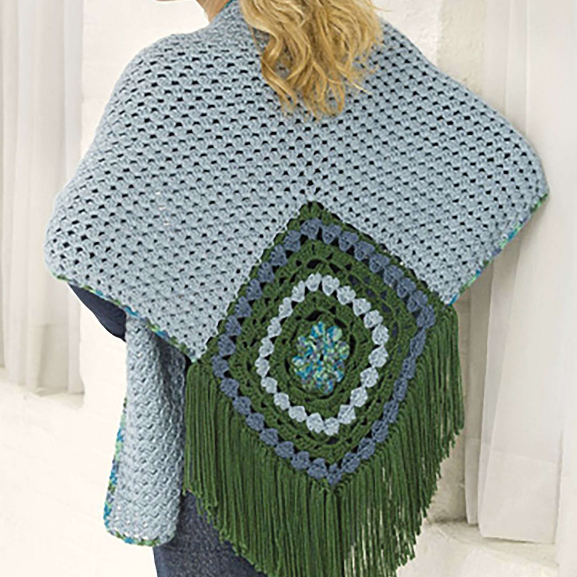 Free Caron Center Square Shawl Crochet Pattern | Yarnspirations