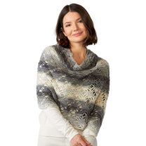 Free Easy Caron Geometric Grid Shawl Crochet Pattern | Yarnspirations