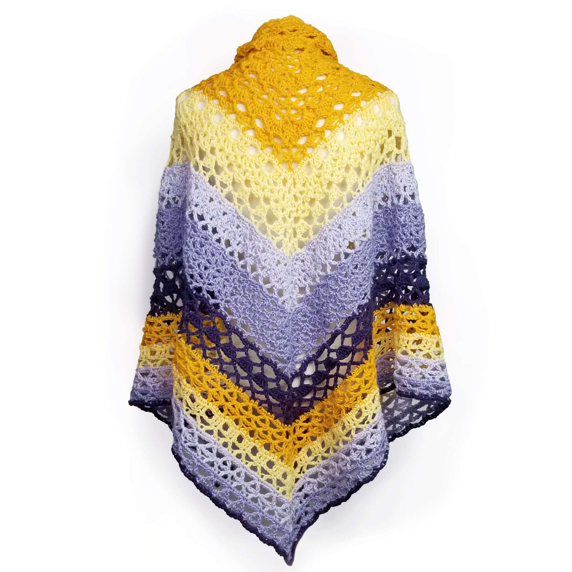 Free Caron Blue Moon Shawl Crochet Pattern | Yarnspirations