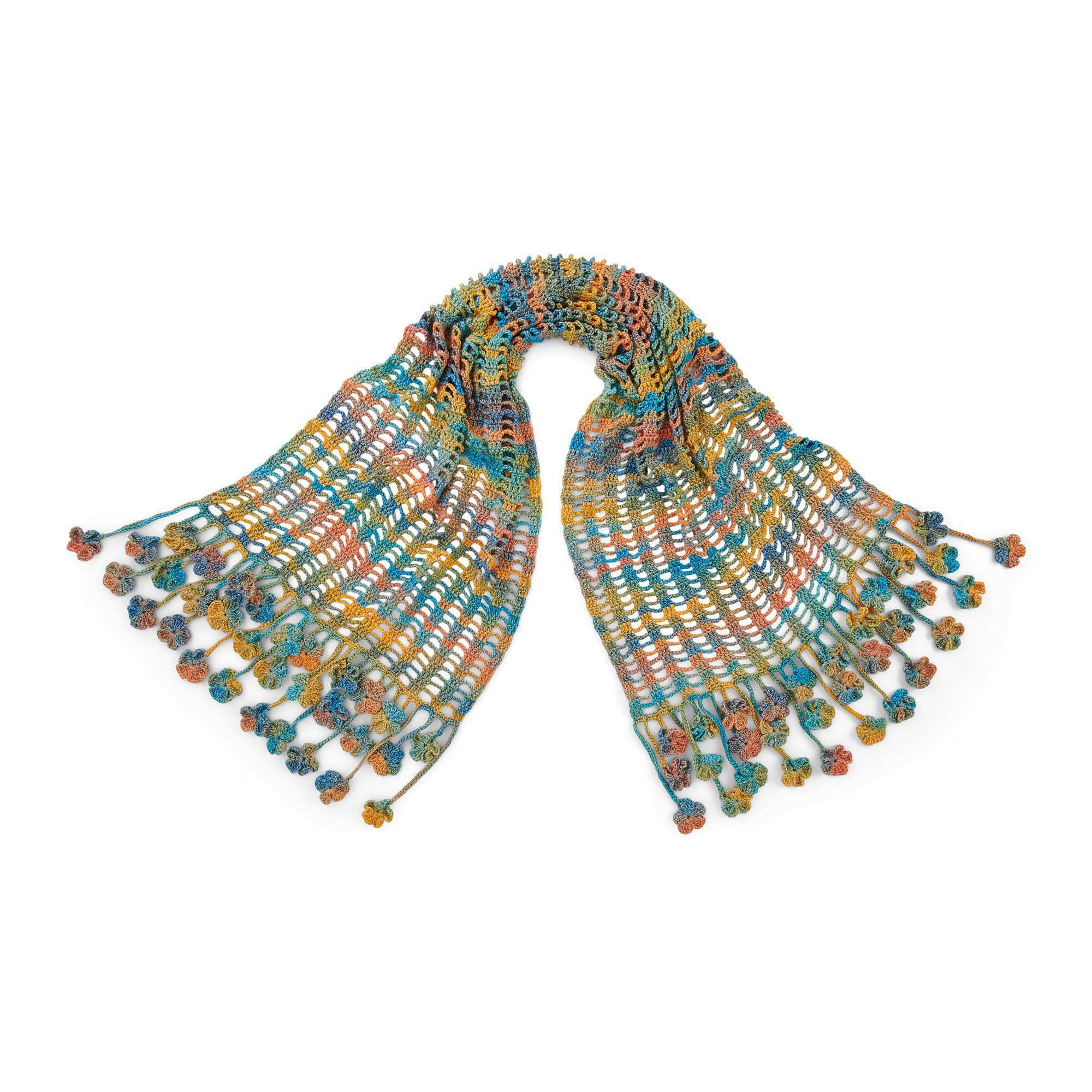 Free Easy Caron Blossom Cakes Shawl Crochet Pattern | Yarnspirations