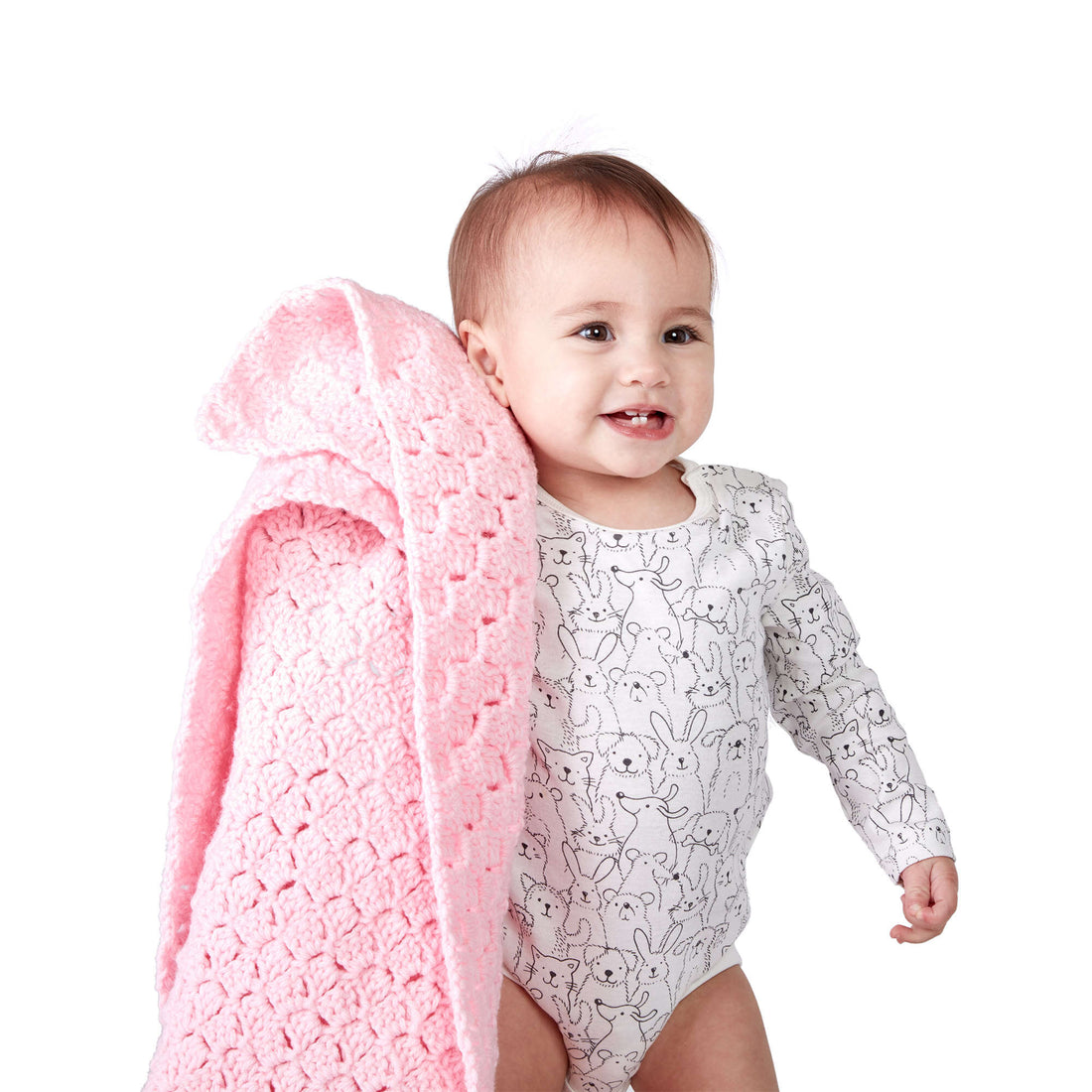 Caron Baby Blocks Crochet Blanket | Yarnspirations