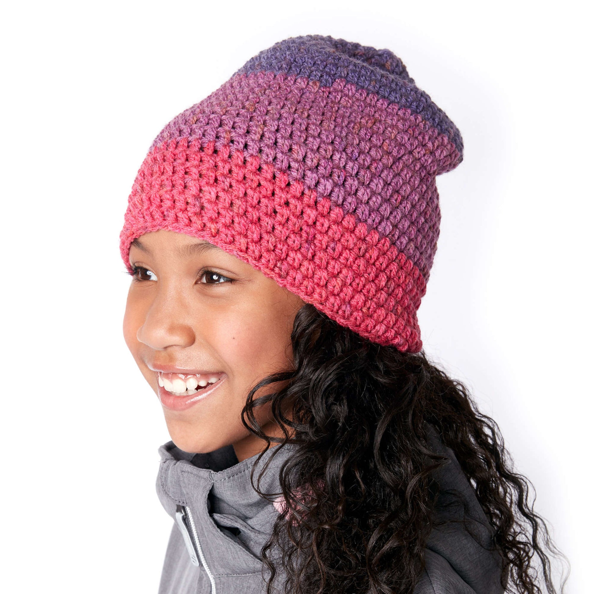 Free Beginner Caron Slouchy Beanie Crochet Pattern | Yarnspirations