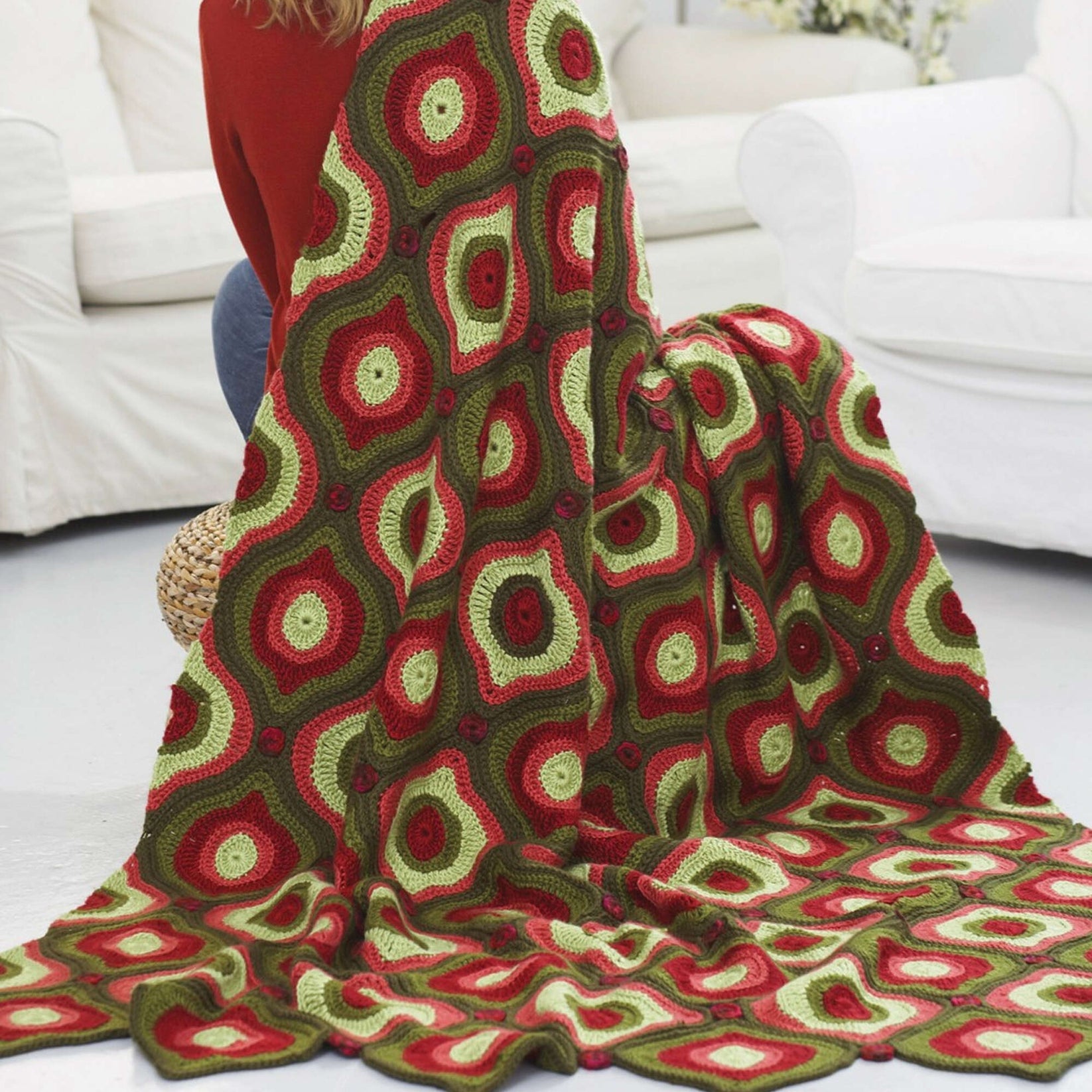 Free Caron Victorian Ornaments Afghan Crochet Pattern | Yarnspirations