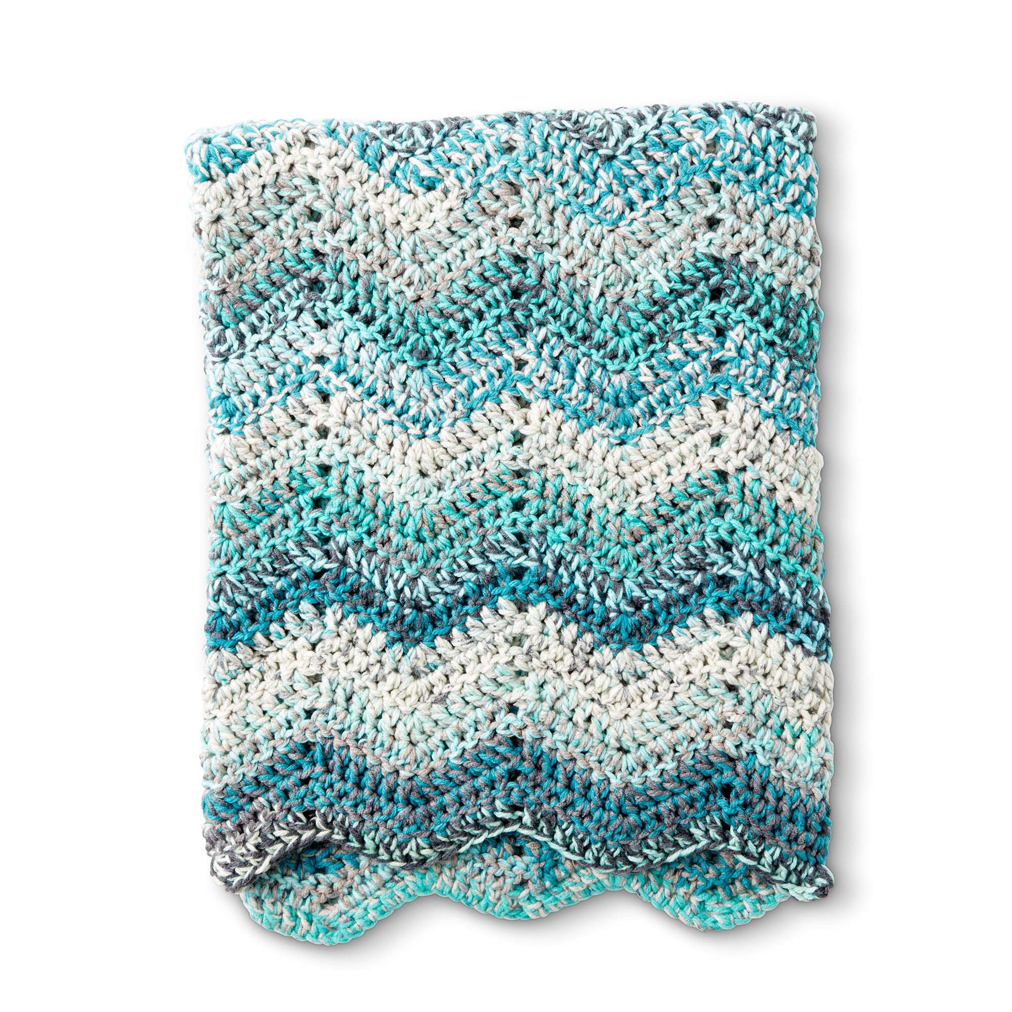 Free Easy Caron Wave Hello Blanket Crochet Pattern | Yarnspirations