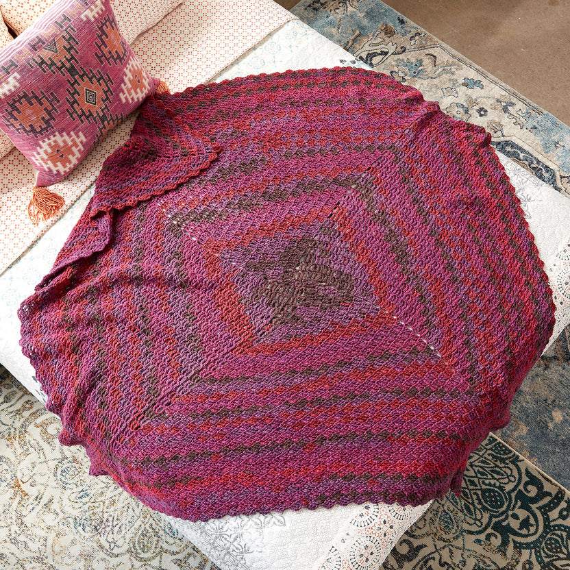 Free Easy Caron Stacking Blocks Blanket Crochet Pattern | Yarnspirations