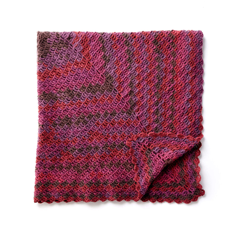 Free Easy Caron Stacking Blocks Blanket Crochet Pattern | Yarnspirations