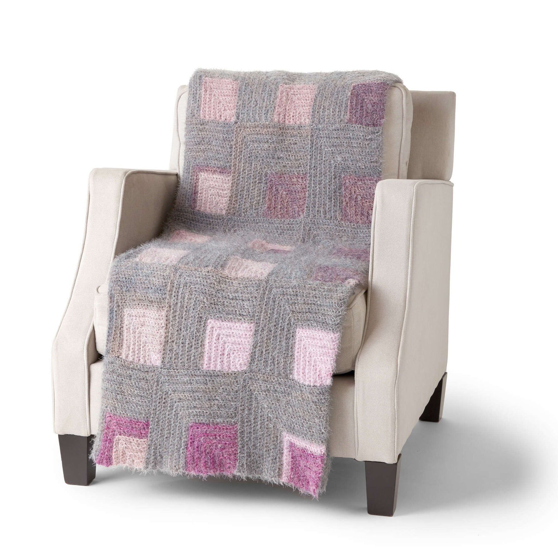 Free Easy Caron Square Up Blanket Crochet Pattern | Yarnspirations