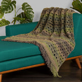 Free Easy Caron Stacking Triangles Lacy Blanket Crochet Pattern ...