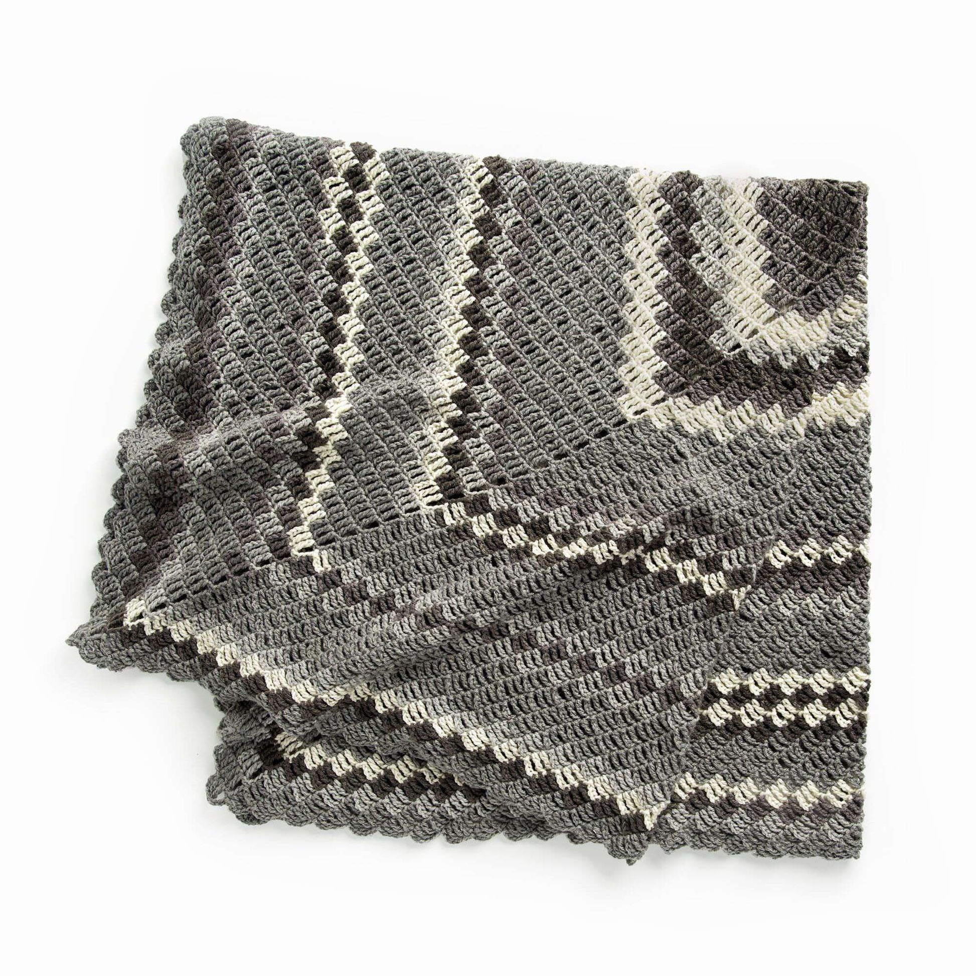 Free Easy Caron Stacked From the Middle Blanket Crochet Pattern ...