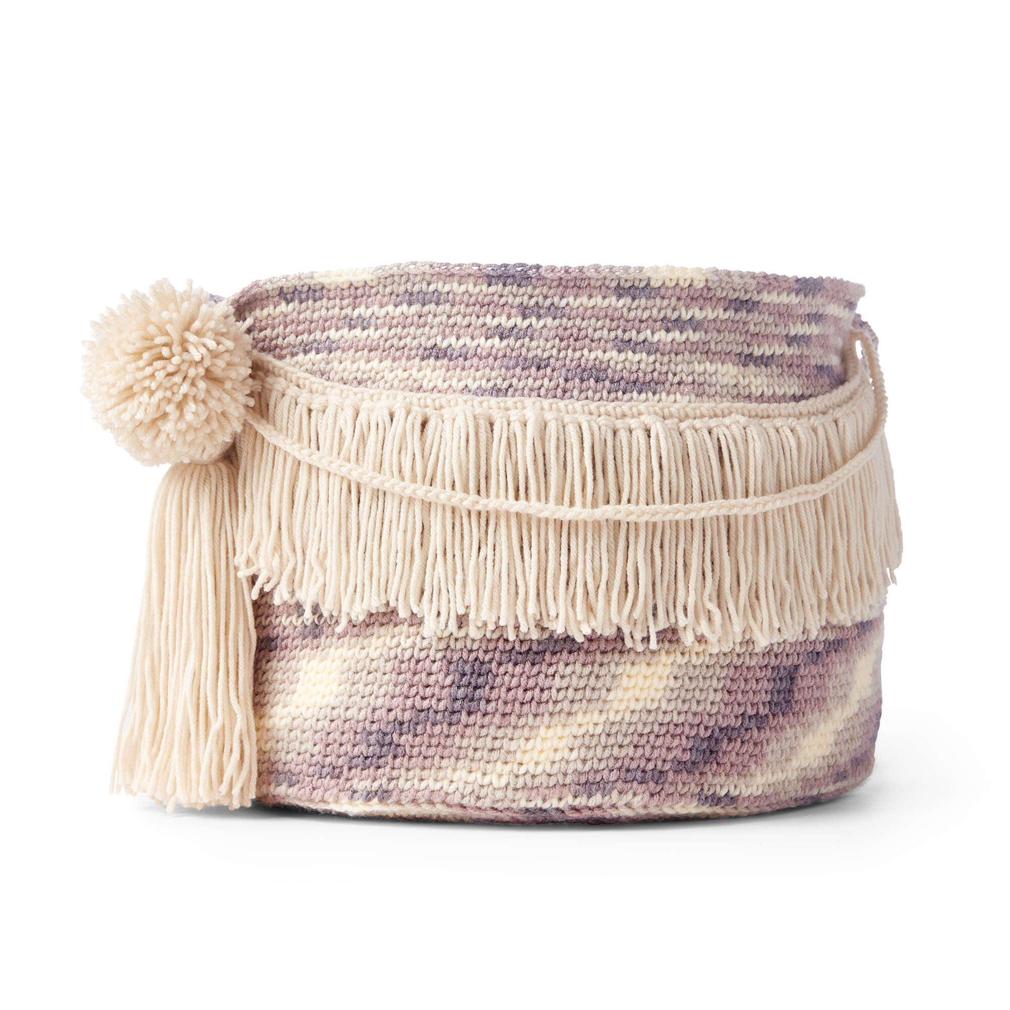 Free Caron Dressed-up Basket Crochet Pattern | Yarnspirations