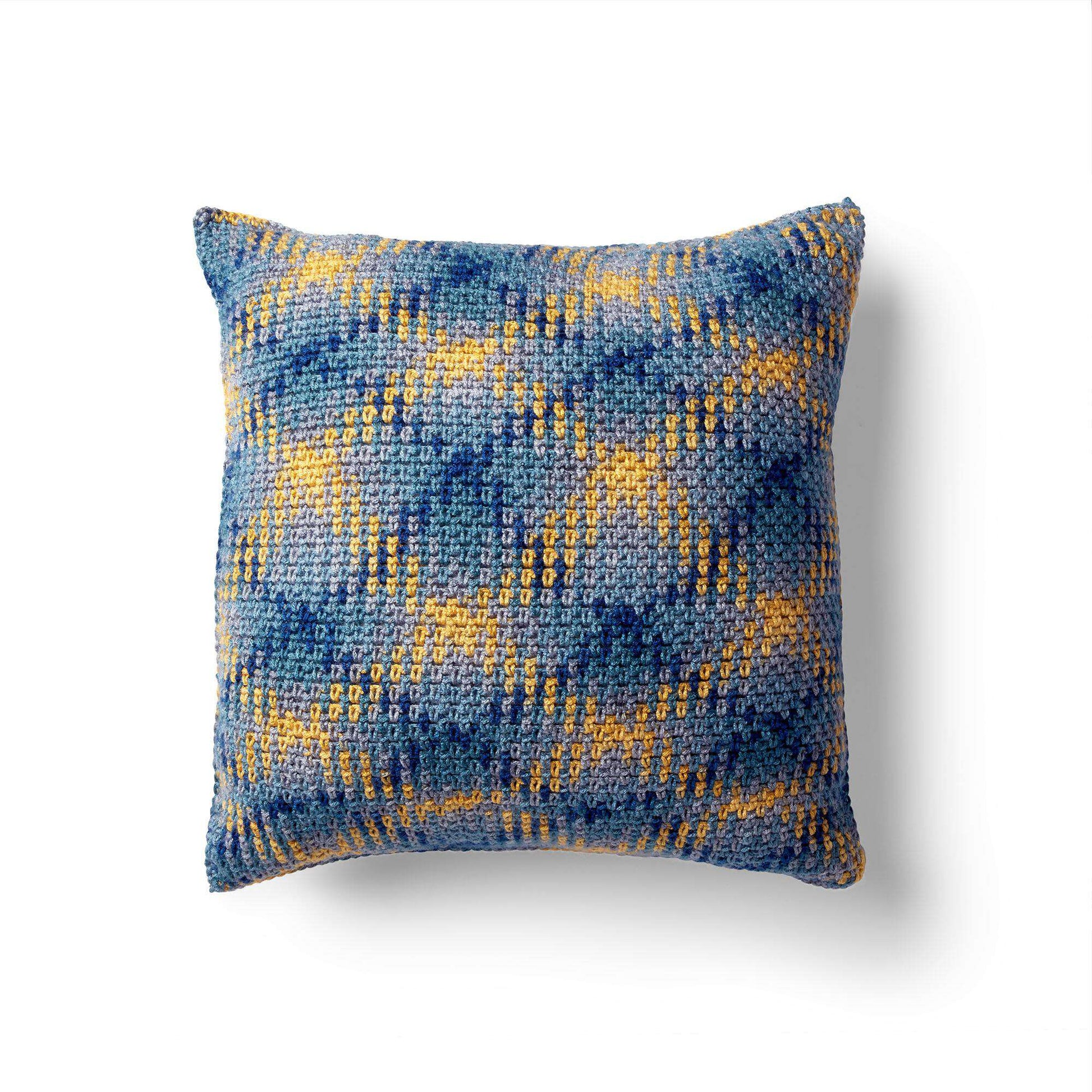 Free Easy Caron Color Pooling Pillow Crochet Pattern | Yarnspirations