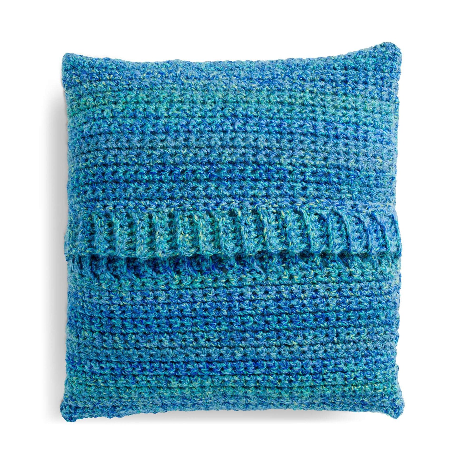 Caron Textured Columns Crochet Pillow | Yarnspirations